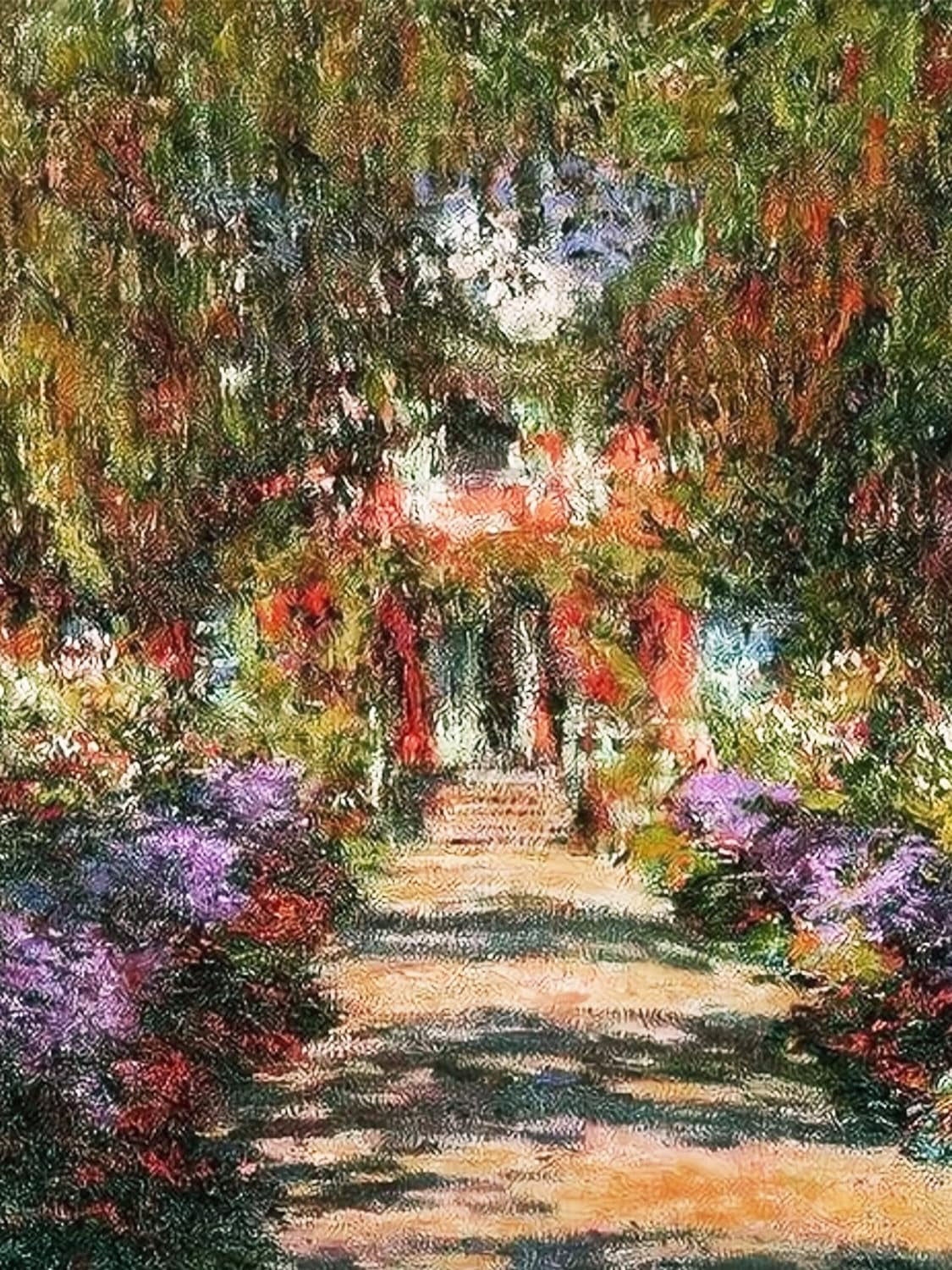 ASPORIC Canvas-Wall-Art-Famous-Oil-Paintings-Water-Lilies-Claude-Monet ...