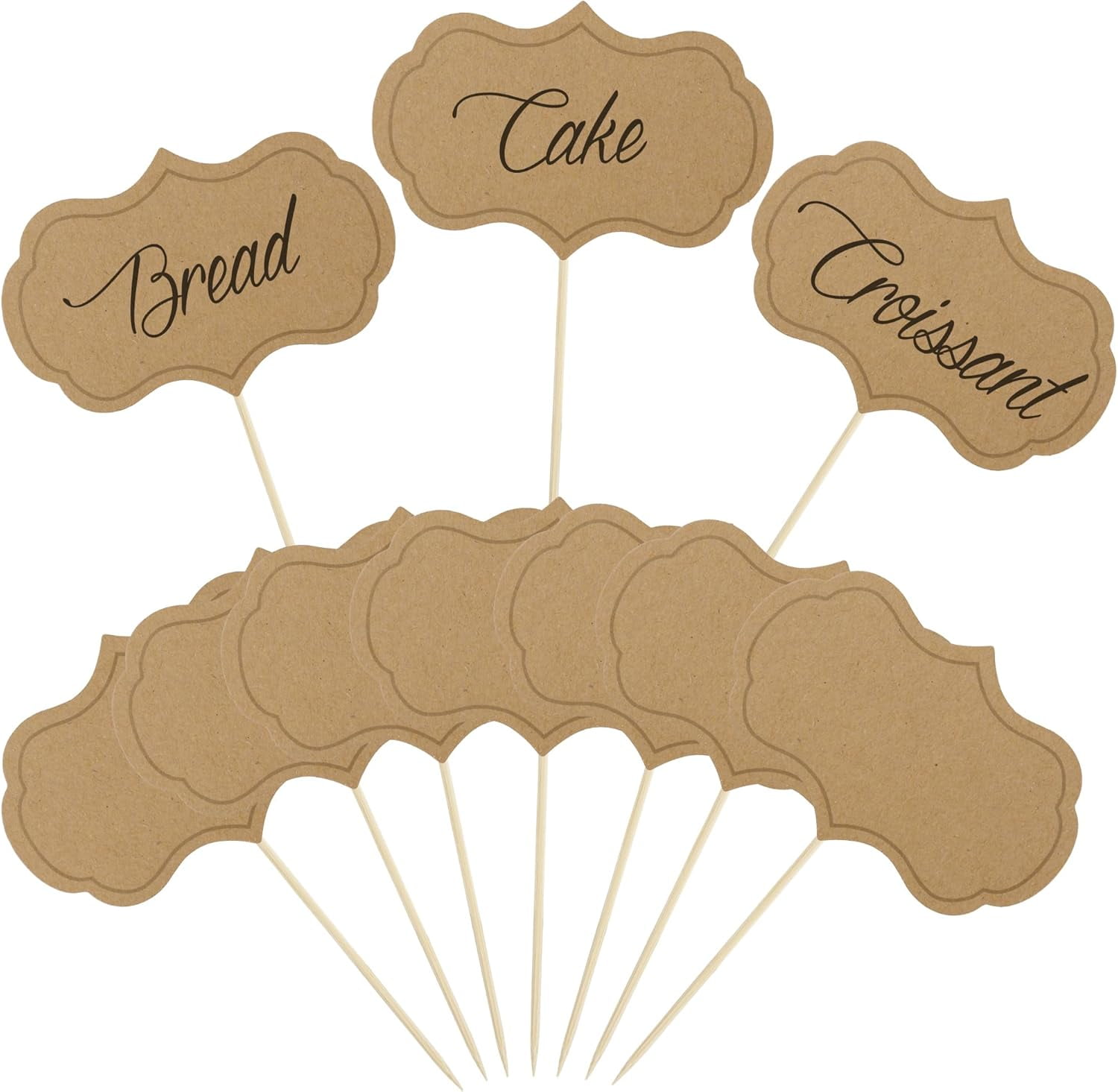 ASPORIC Chalkboard Cupcake Picks Food Name Tags for Buffet 24 Pieces ...