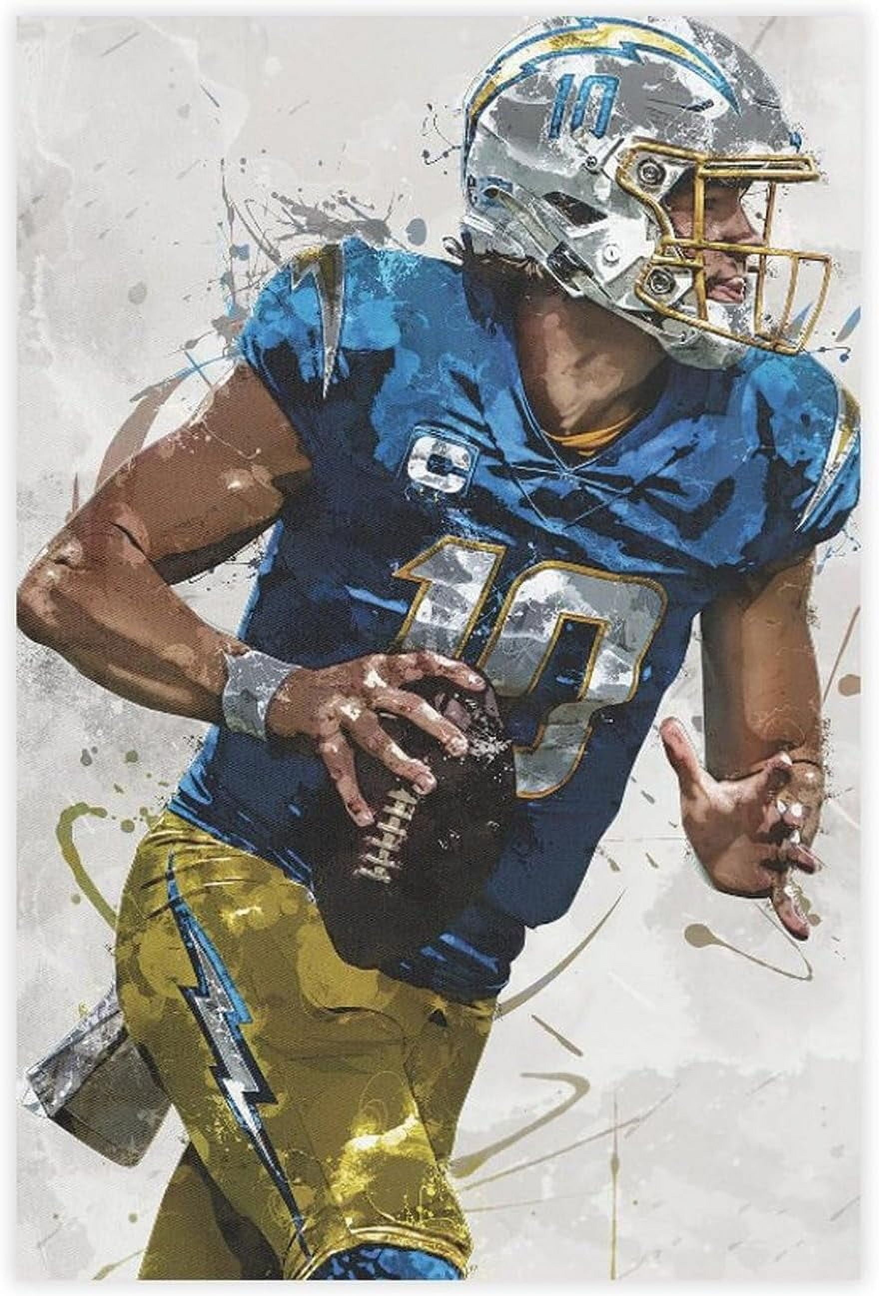 ASPORIC Christian McCaffrey Poster Football Canvas Poster Bedroom Decor ...