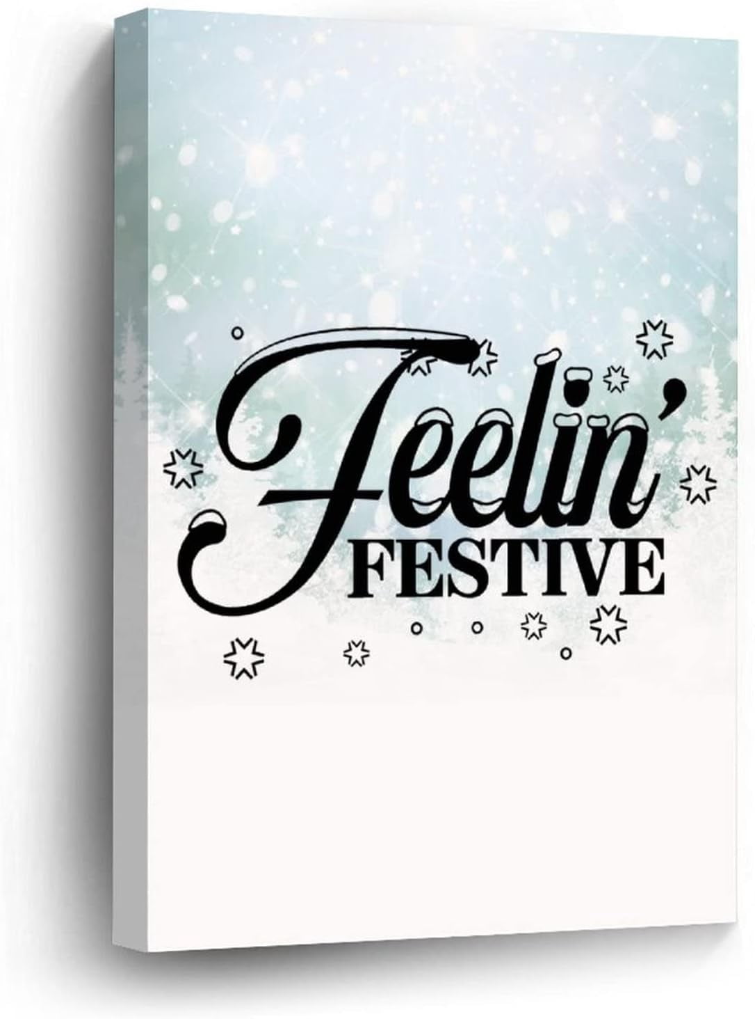 ASPORIC Christmas Canvas Wall Art fa La La La Quote Sayings Poster ...