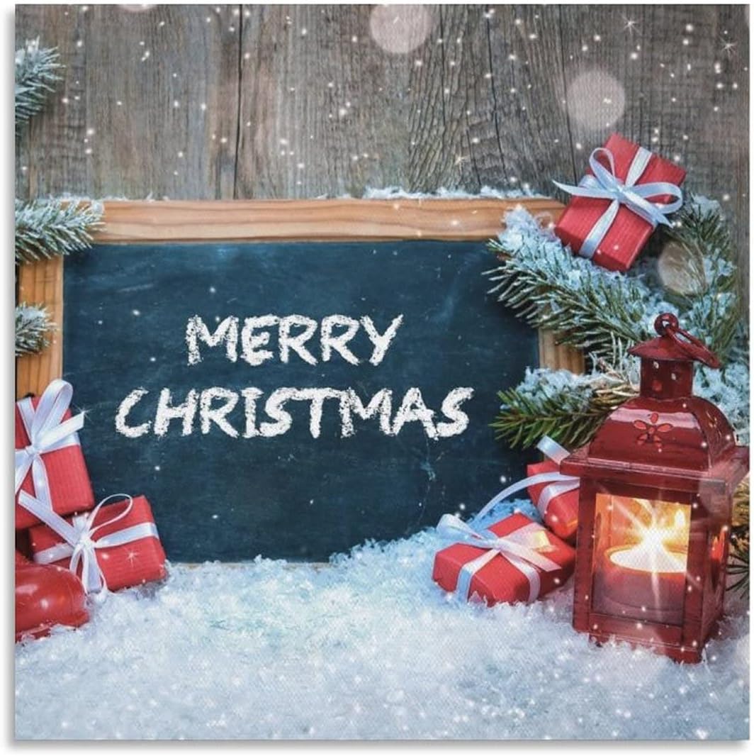ASPORIC Christmas Poster Merry Christmas Room Aesthetic Art Deco Print ...