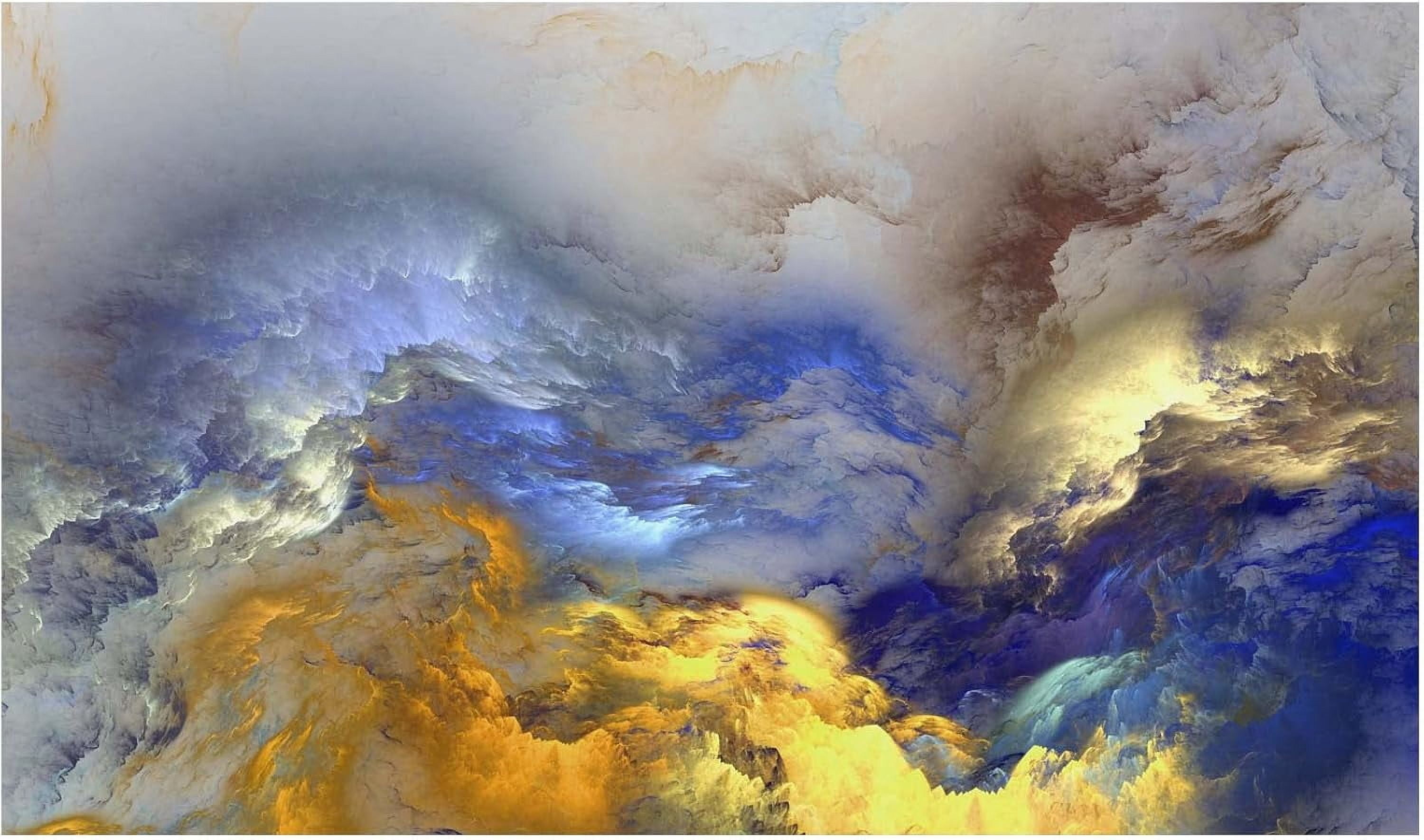 ASPORIC Colorful Clouds Canvas Poster Paintings for Bedroom, Dining ...