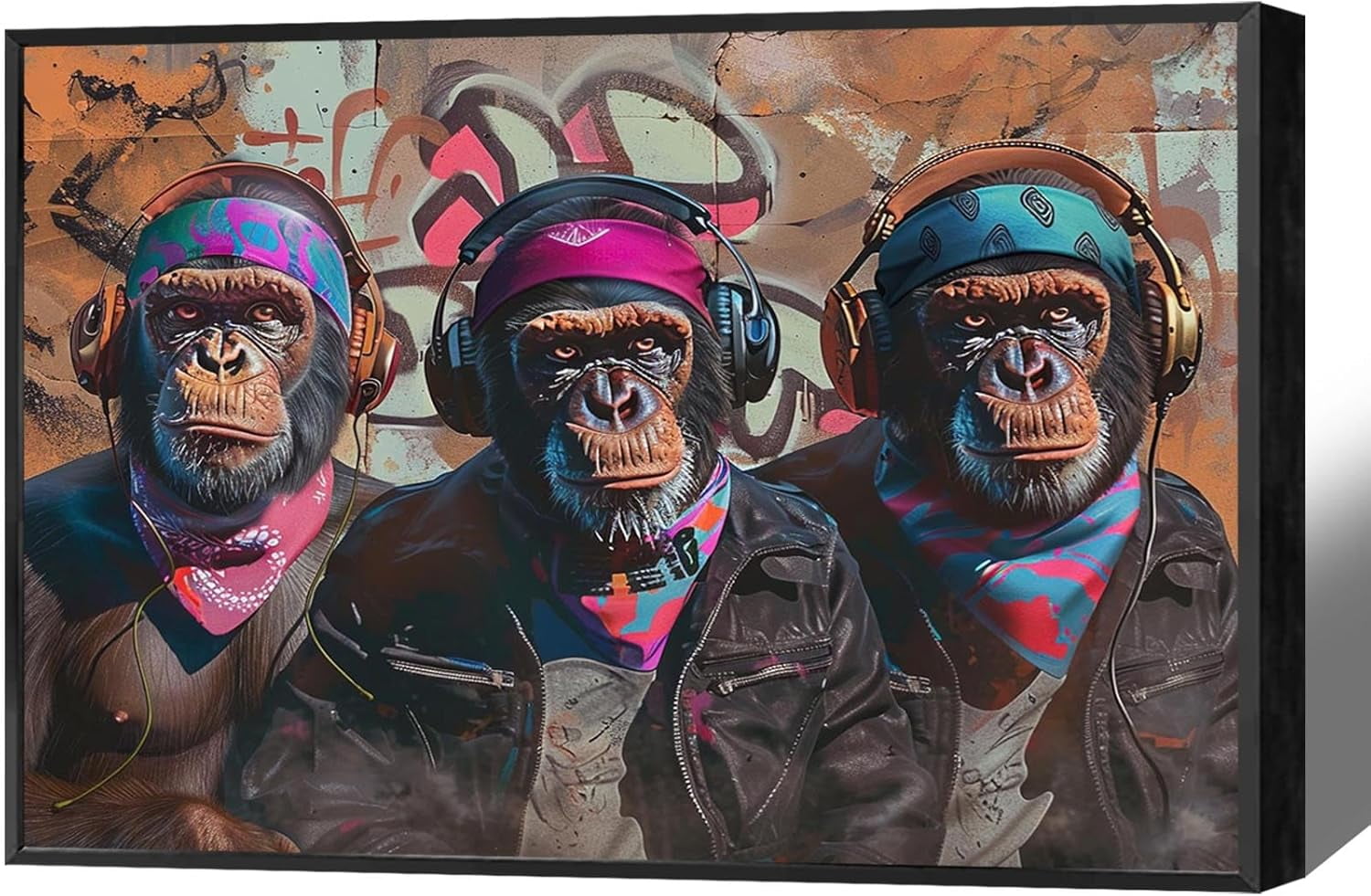 ASPORIC Cool Poster Psychedelic Poster Cool Wall Art Funky Poster Funky ...