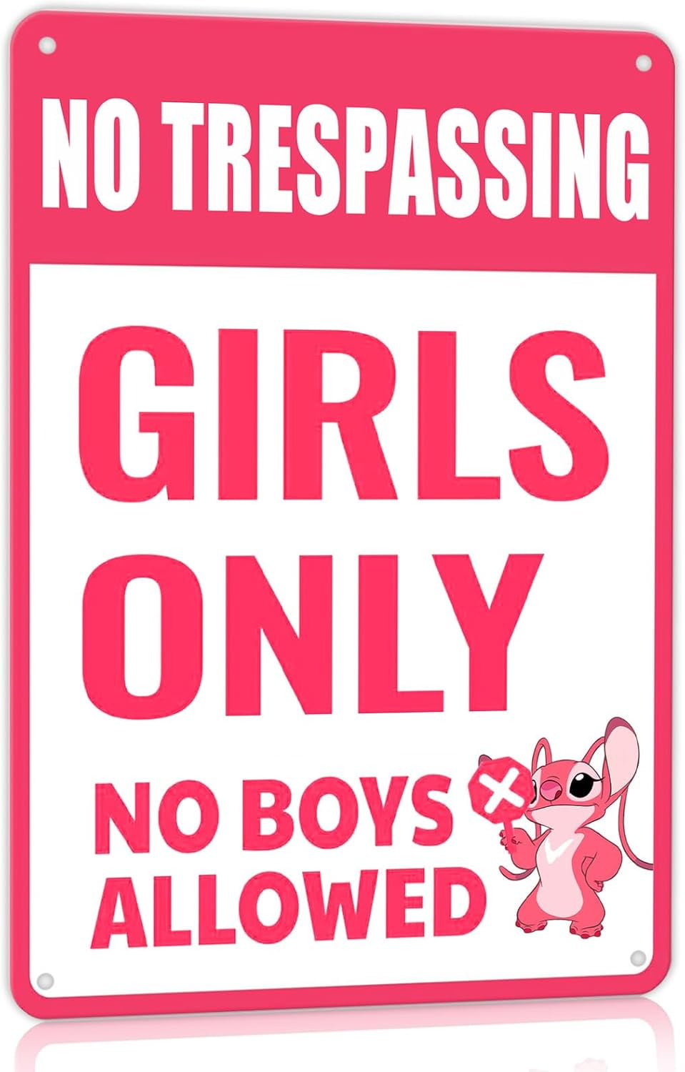 ASPORIC Cute Girls Only Sign Tween For Girls Bedroom Stitch Decor Door ...