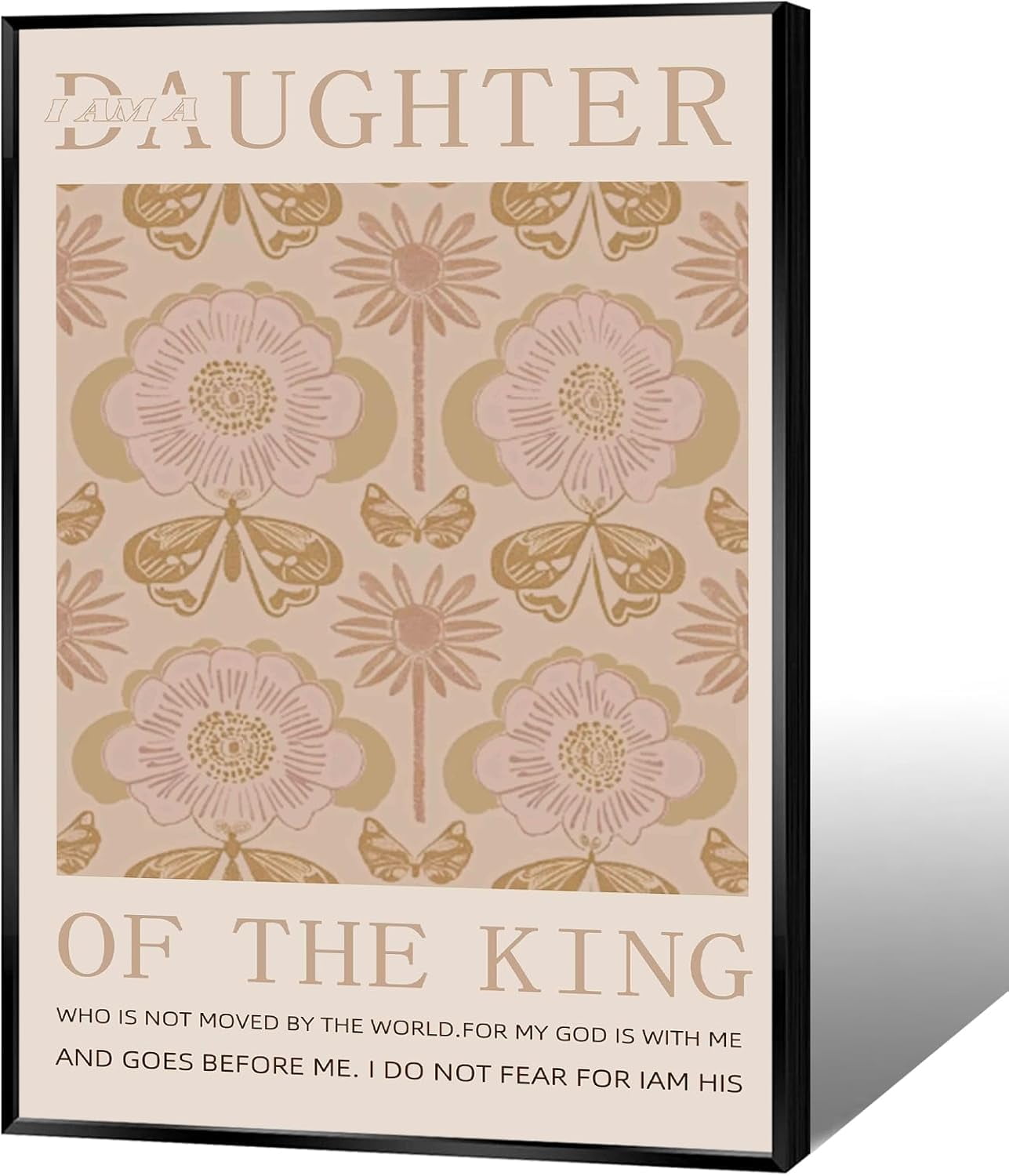 ASPORIC Easter Canvas Wall Art Spring Bunny Rabbit in Wildflower Field ...