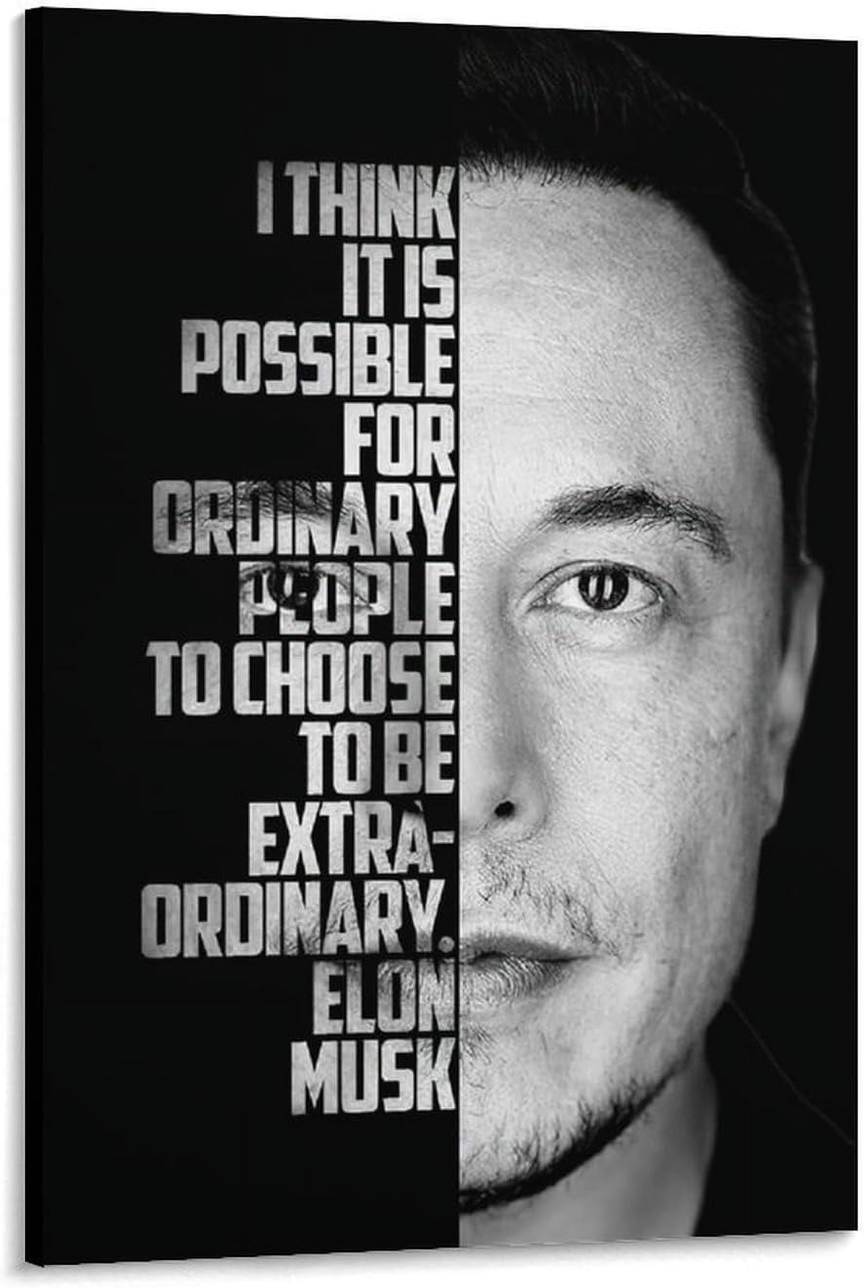 ASPORIC Elon-Musk-Inspirational-Quotes-Poster-Canvas-Print-Living-Room ...