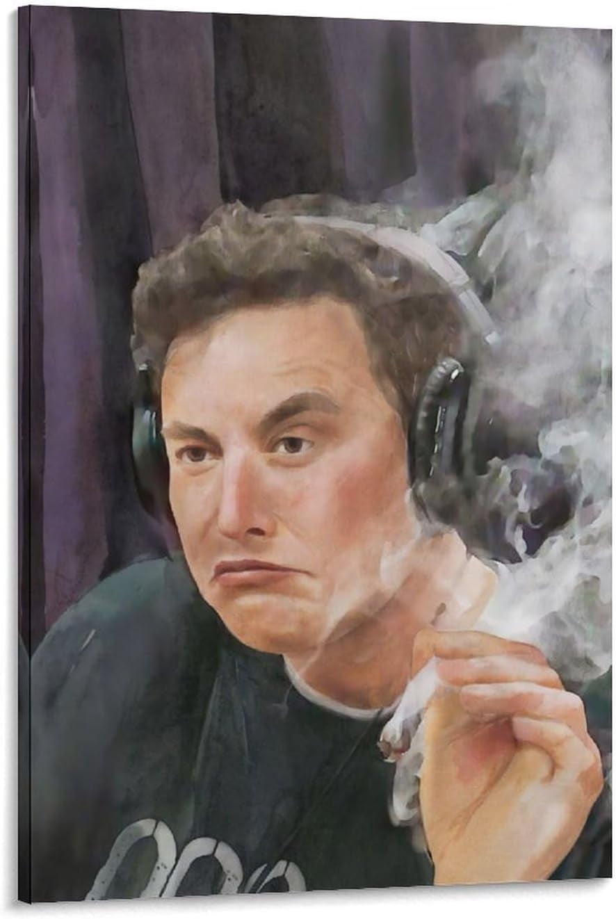 ASPORIC Elon Musk Poster Paintings on Canvas Modern Art Decorative Wall ...