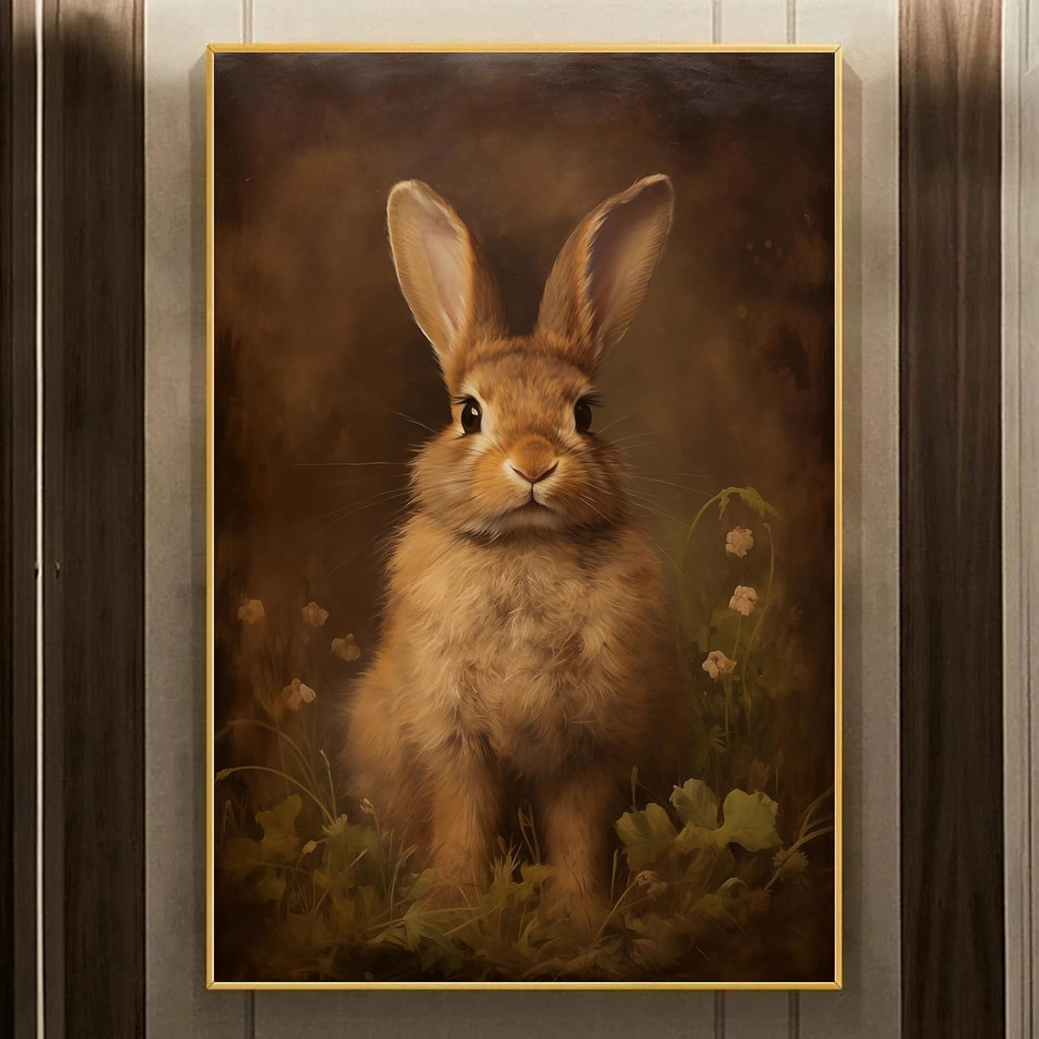 ASPORIC Farmhouse Rabbit Wall Art Vintage Animals Vintage Rabbit Prints ...
