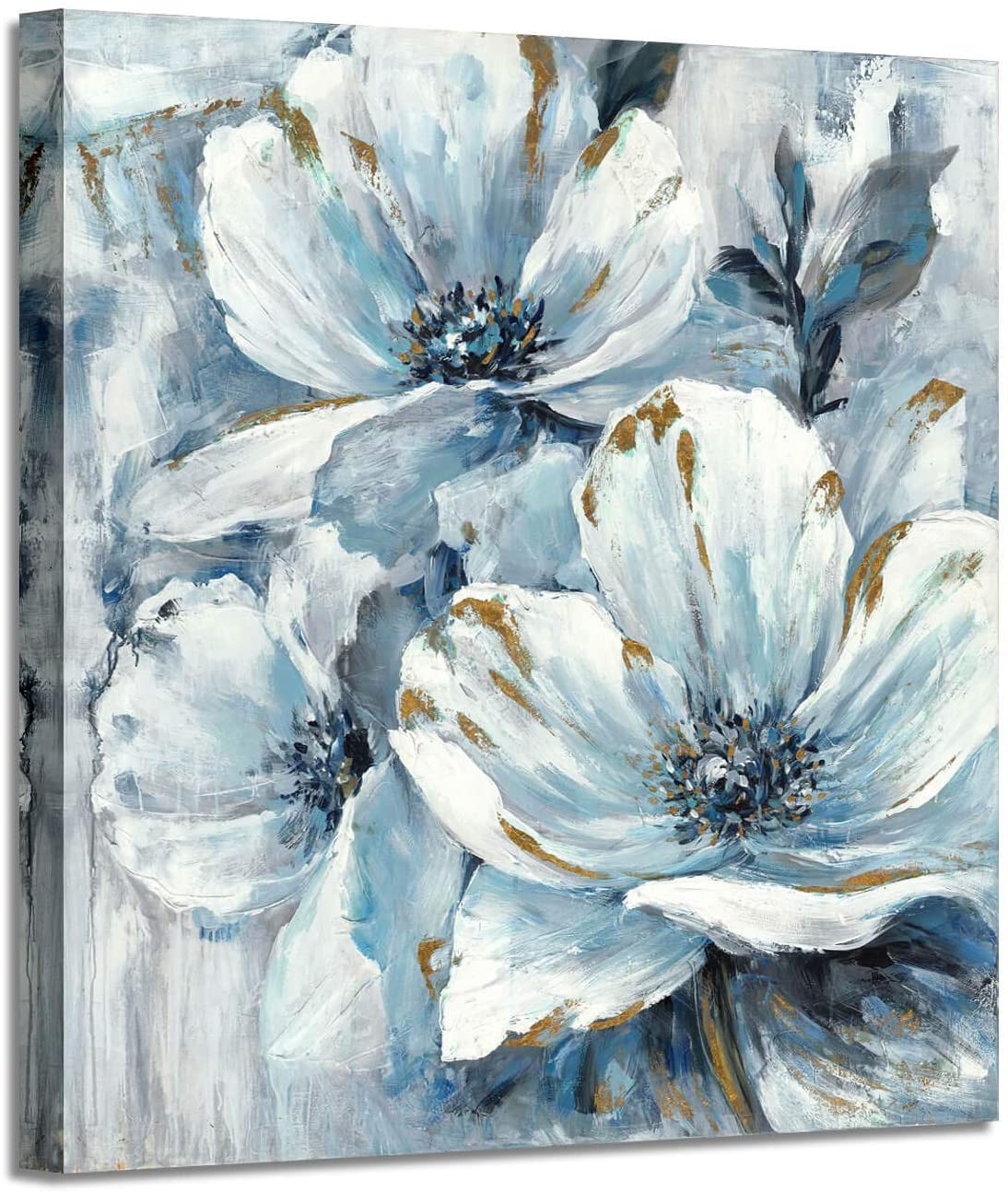 ASPORIC Flowers Artwork Painting Prints Pictures: Abstract Lily Pad ...