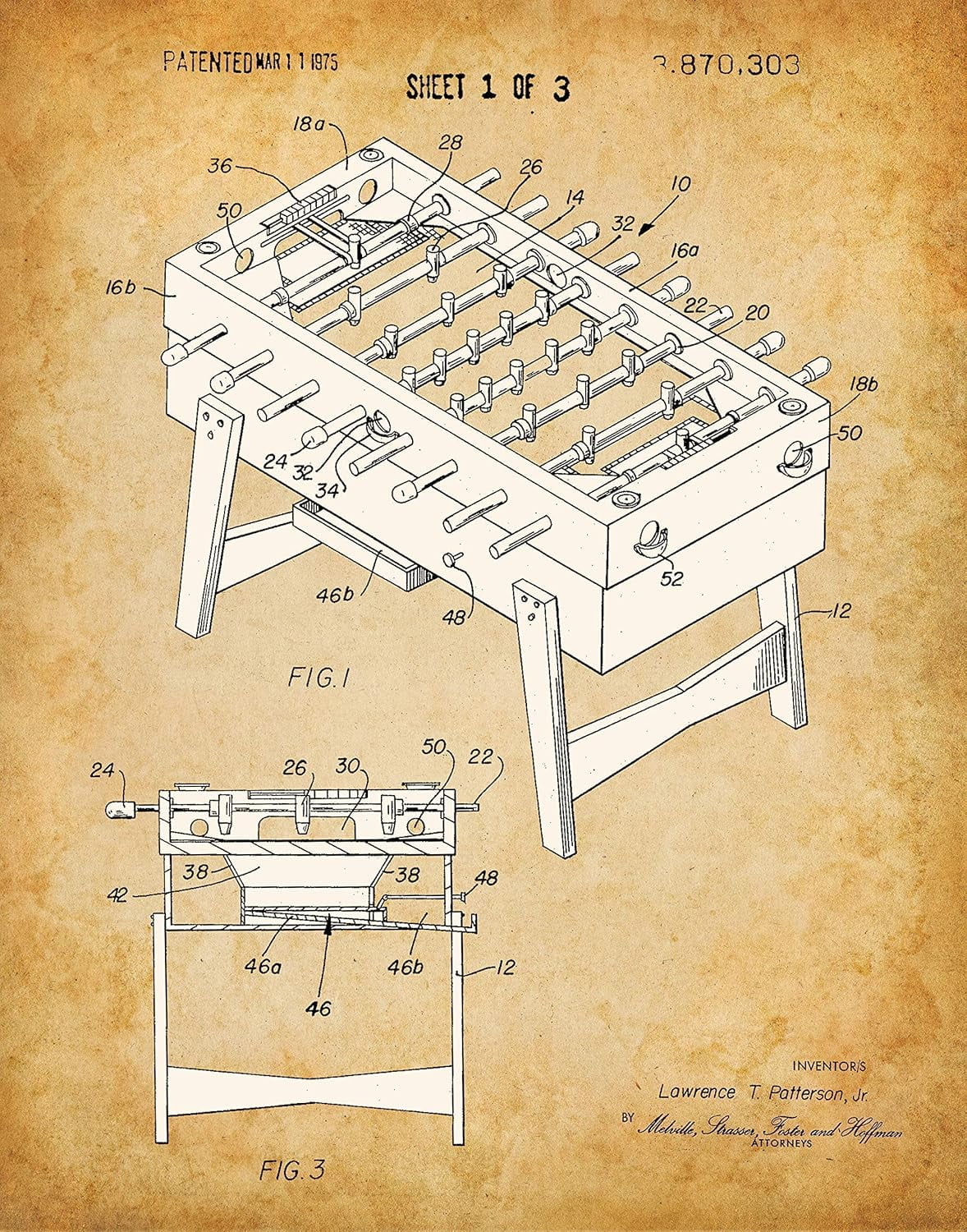 ASPORIC Foosball-Table-Patent-Print-Table-Football-or-Table-Soccer-Game ...