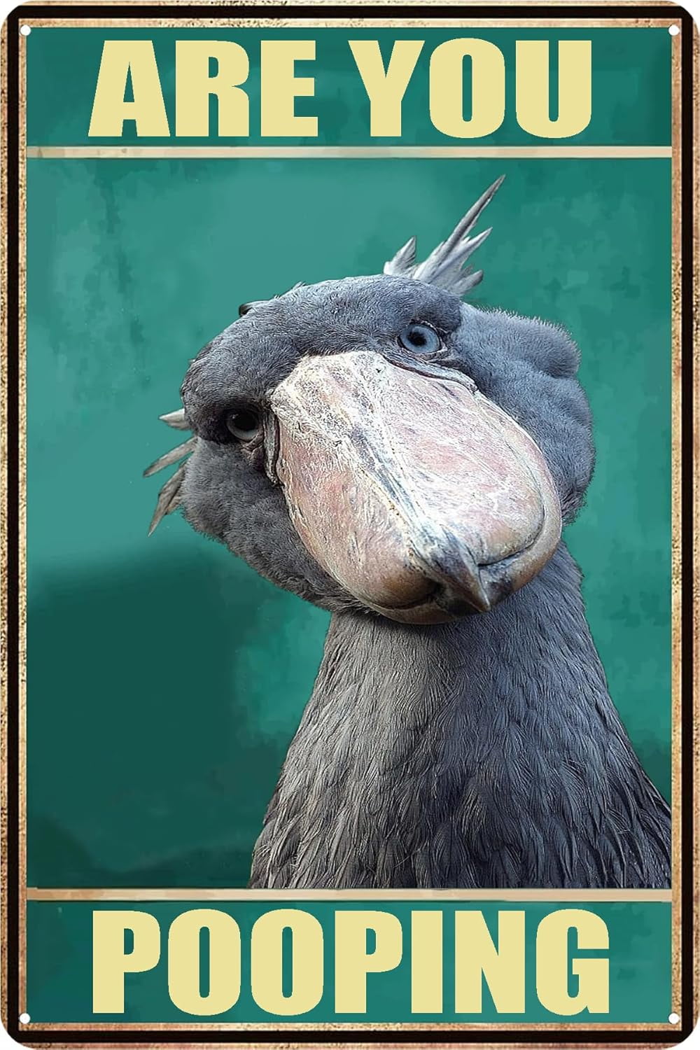 ASPORIC Funny Sign Vintage Tin Metal Sign Retro Wall Art Are You ...