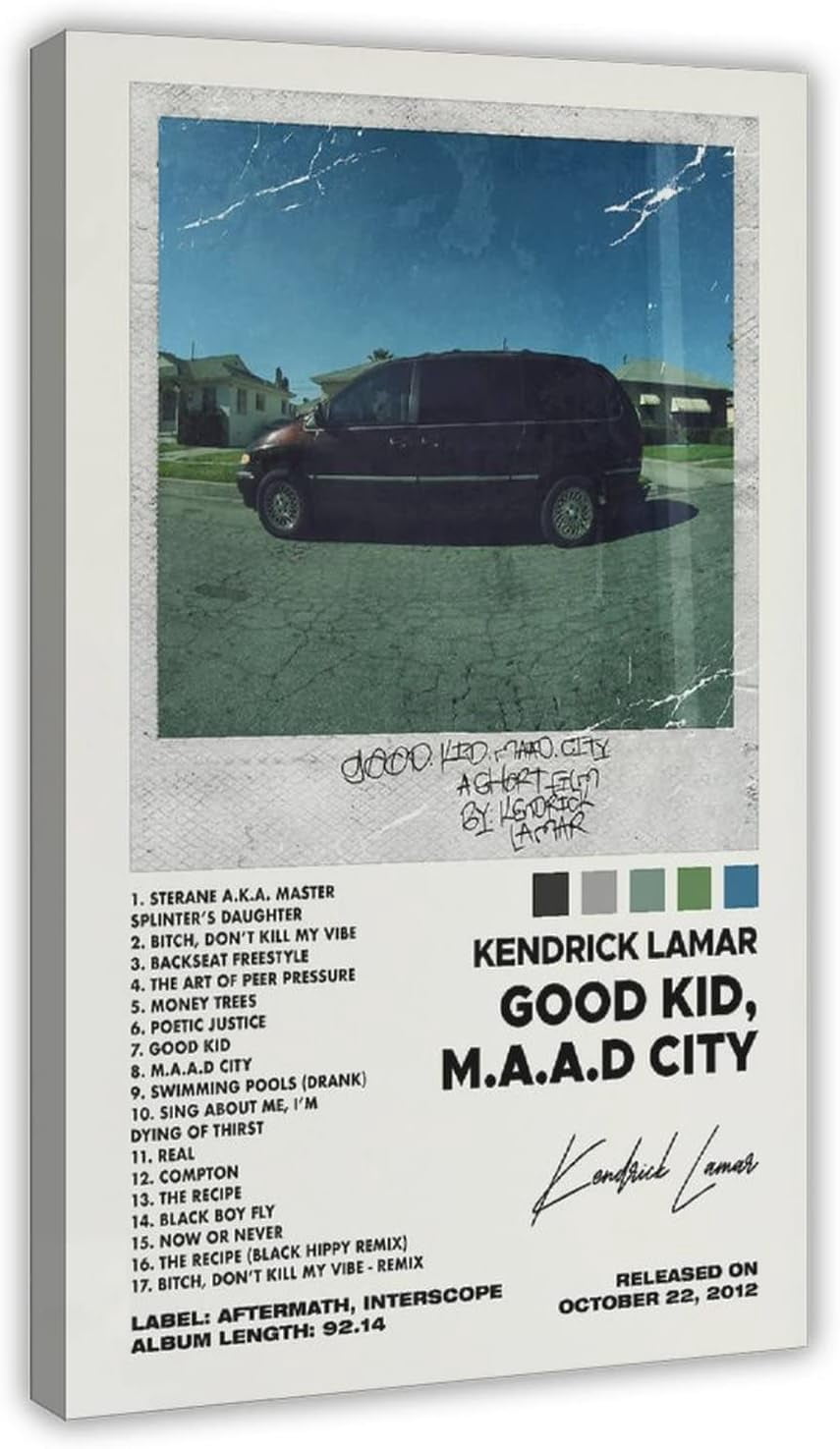 ASPORIC GOOD KID, M.A.A.D CITY Album Cover Posters Rapper Posters ...