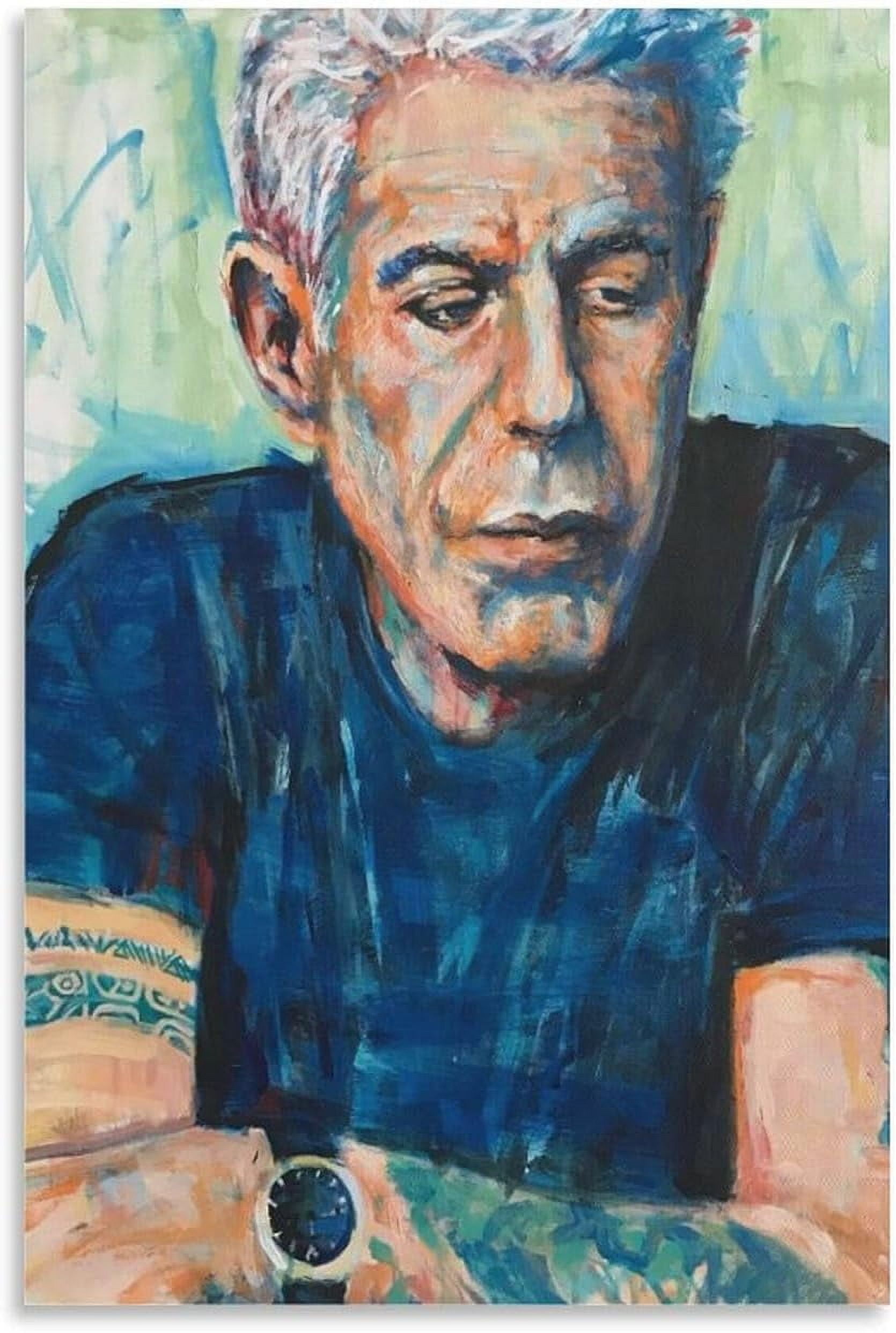 ASPORIC Graffiti Anthony Bourdain Canvas Art Poster And Wall Art ...