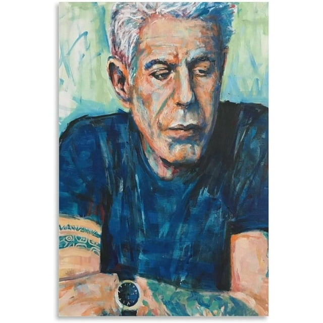 ASPORIC Graffiti Anthony Bourdain Canvas Art Poster And Wall Art ... ASPORIC Graffiti Anthony Bourdain Canvas Art Poster And Wall Art ...