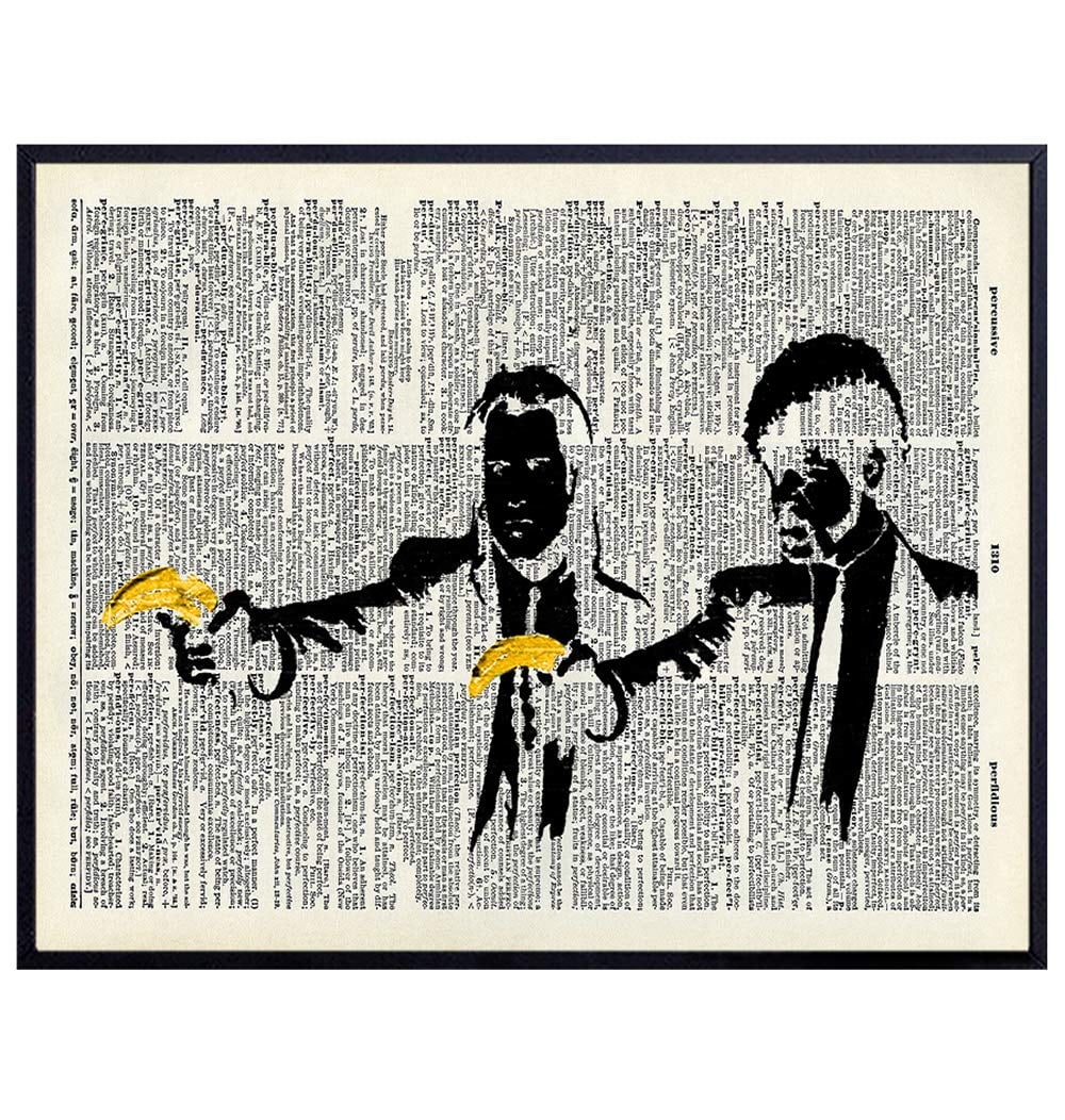 ASPORIC Graffiti, Pulp Fiction Banana Gun Poster Street Mural ...