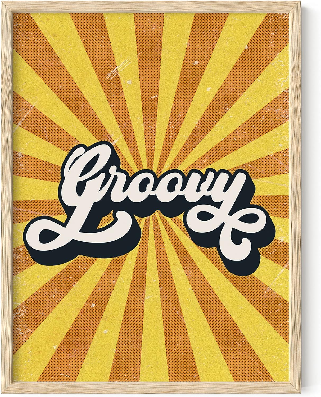 ASPORIC Groovy Posters and Hippie Posters for Bedroom - Retro Wall Art ...