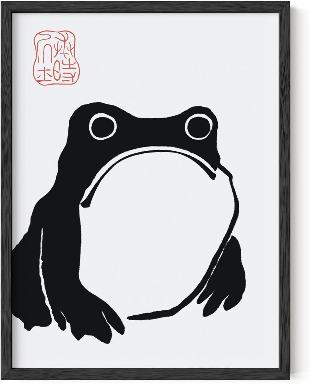 ASPORIC Haus and Hues Japandi Style Frog Poster - Vintage Motsumoto ...