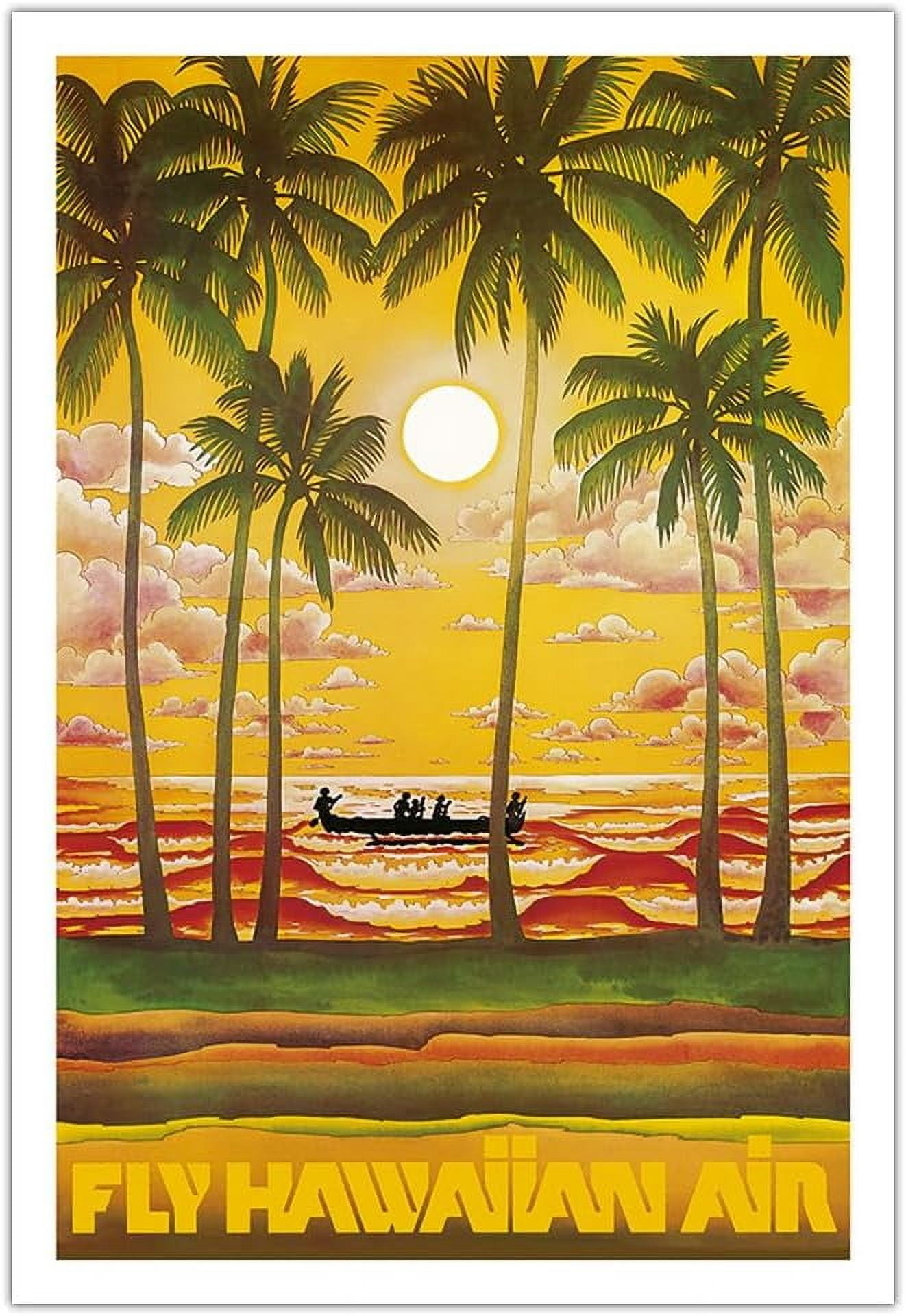 ASPORIC Hawaii - Fly Hawaiian Air - Hawaiian Airlines - Vintage Airline ...