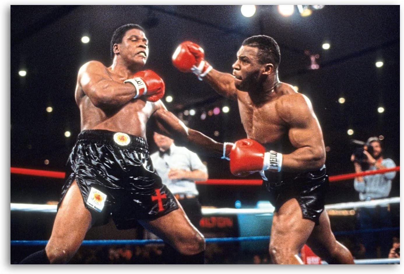 ASPORIC Heavyweight Champion Tyson Vs Trevor Berbick Canvas Art Poster And Wall Art Picture ...