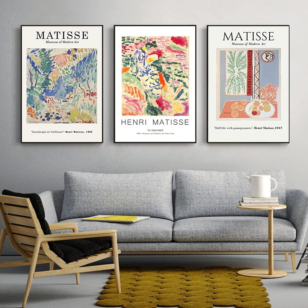 ASPORIC Henri Matisse Poster Henri Matisse Canvas Wall Art Aesthetic ...