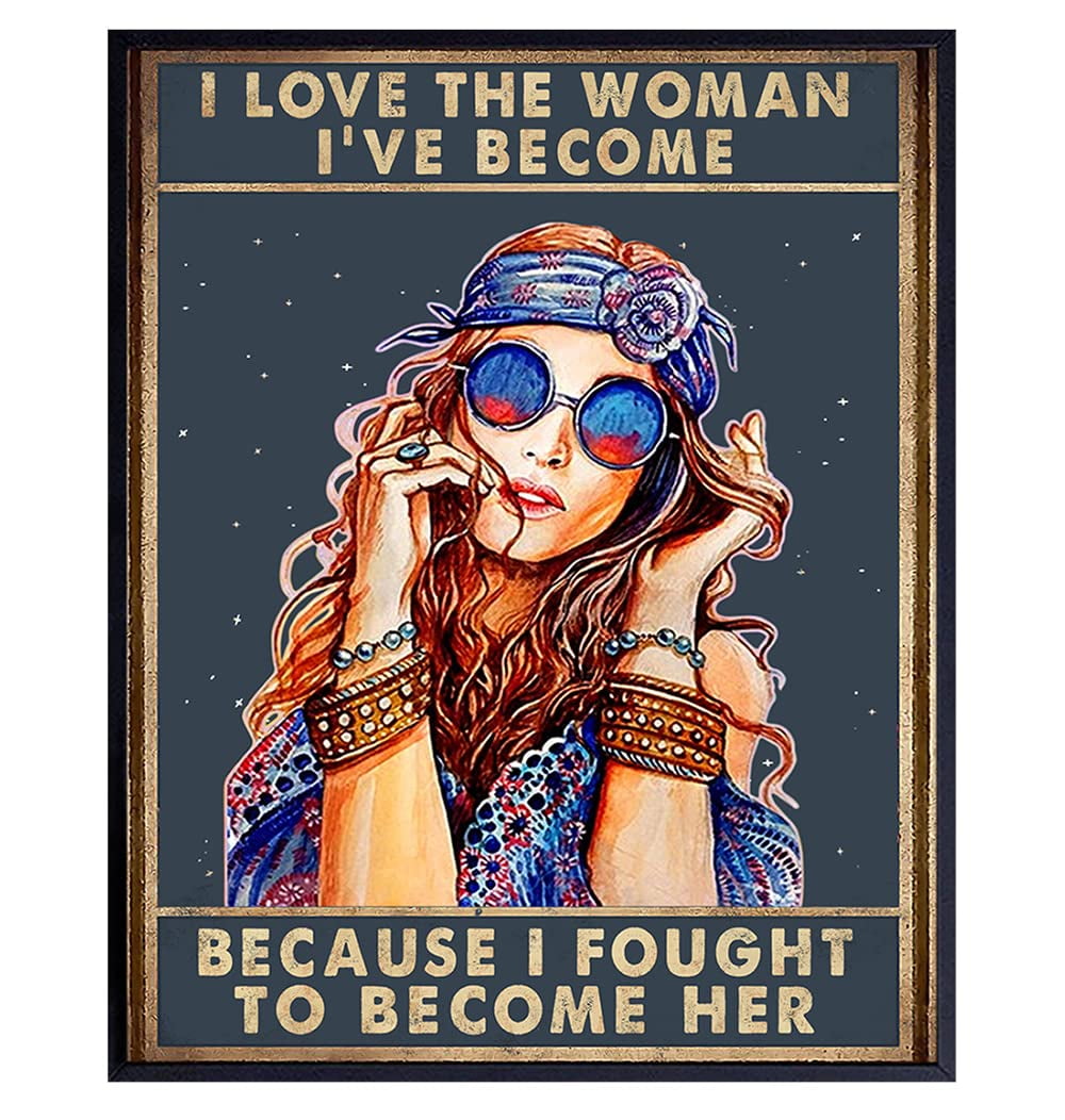ASPORIC Inspirational Motivational Poster Wall Art & Decor Boho Wall ...