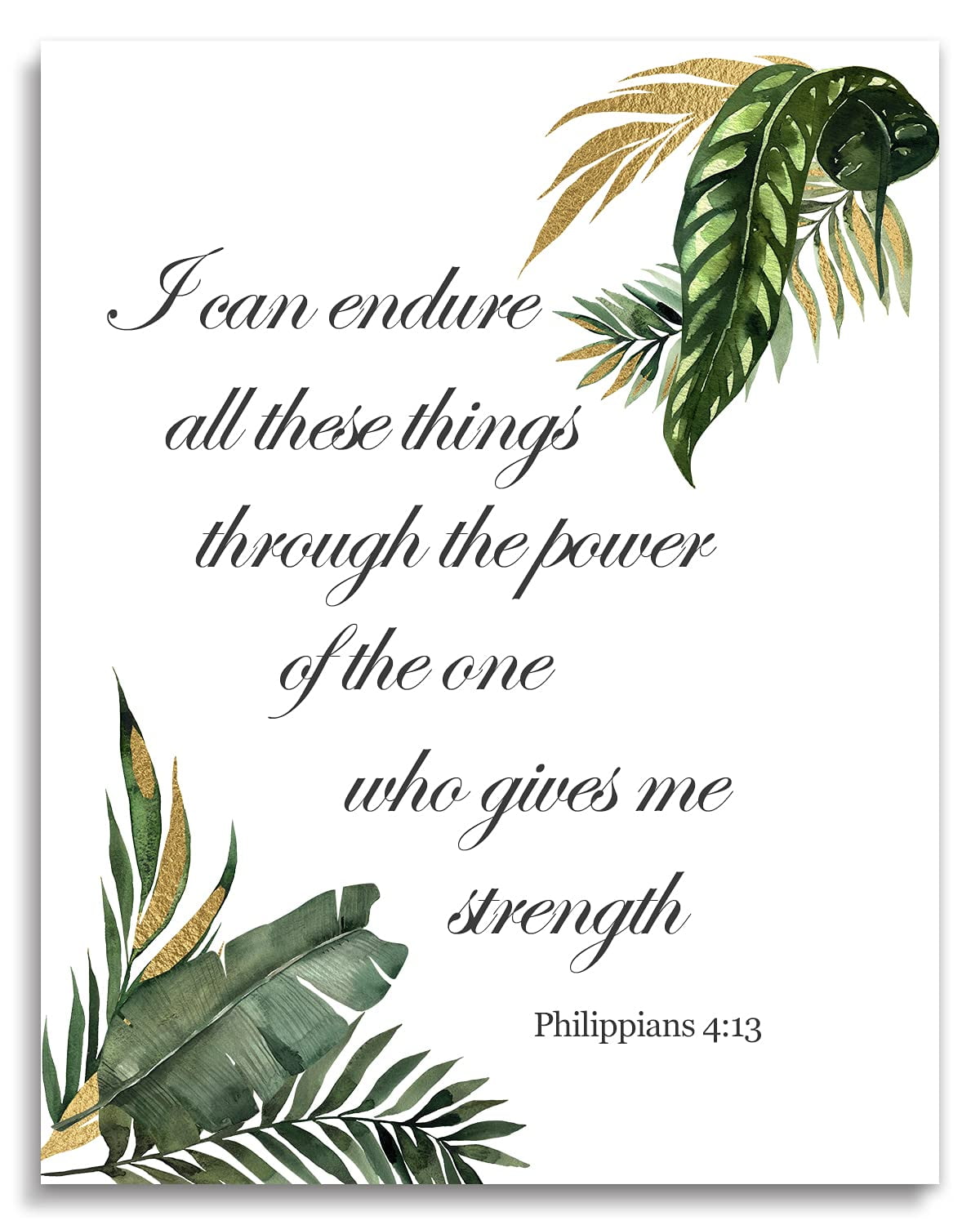 ASPORIC Inspirational Wall Décor, Christian Wall Art Print, Scripture ...