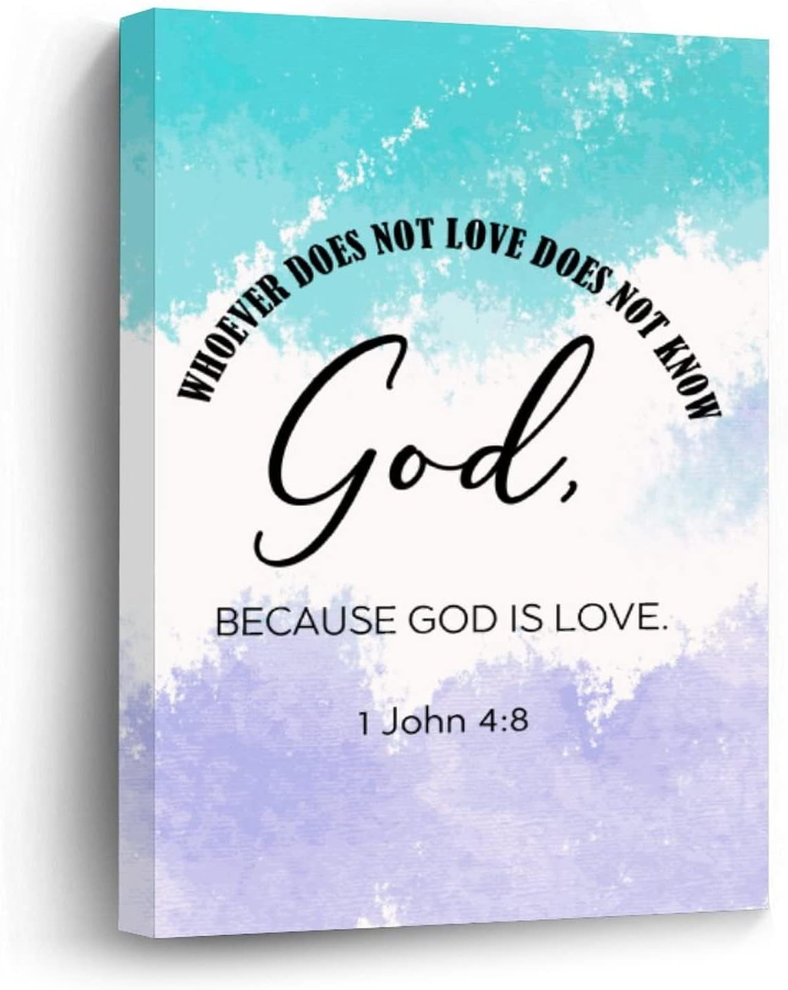 ASPORIC Inspiring Canvas Wall Art Painting, Until God Opens The Next ...