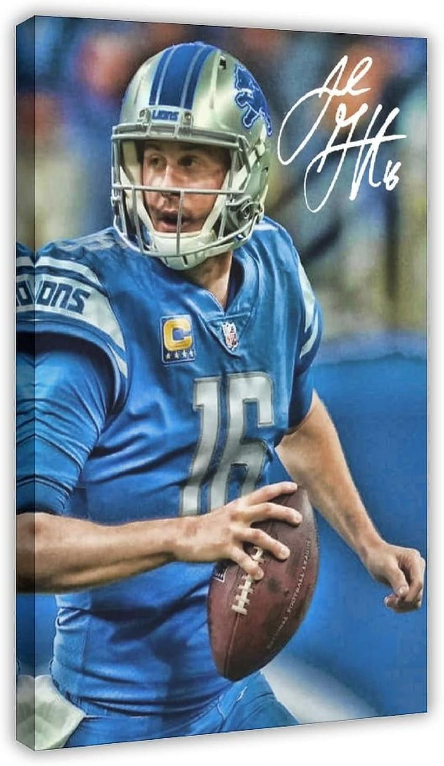 ASPORIC Jared Goff Poster Canvas Poster Wall Art Decor Print Picture ...