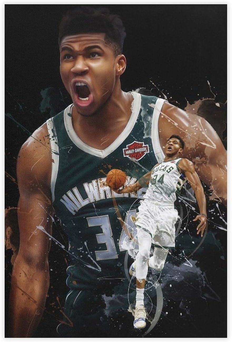 ASPORIC Jayson Tatum Poster Basketball Canvas Poster Wall Art Decor ...