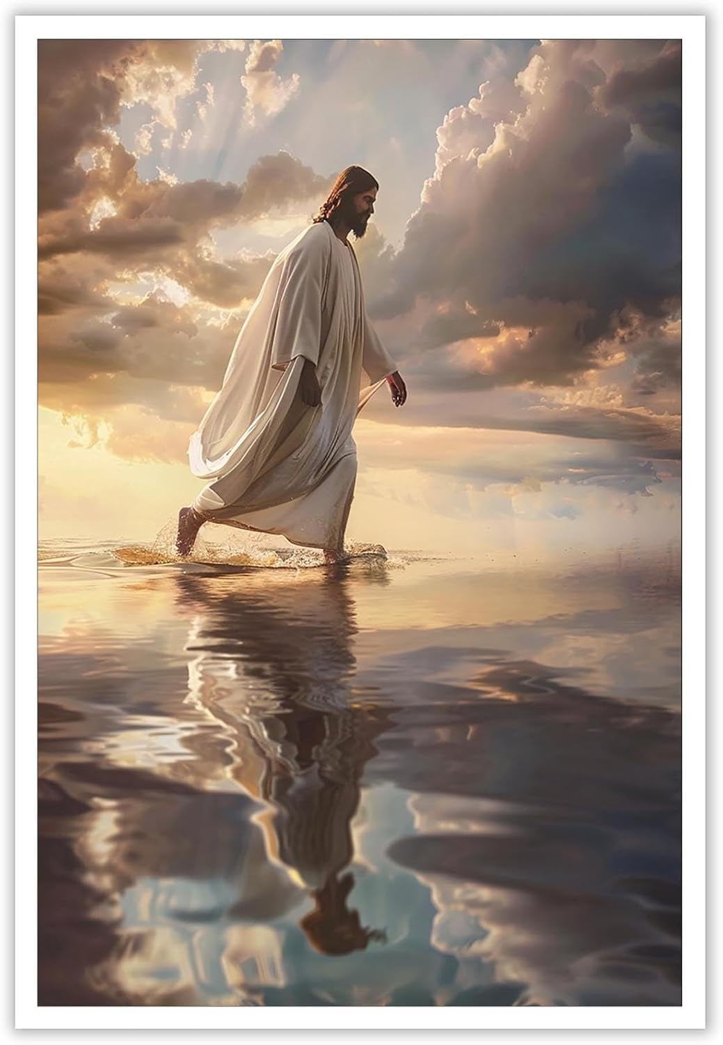 ASPORIC Jesus Christian Scripture Canvas Wall Art Minimalist Boho ...