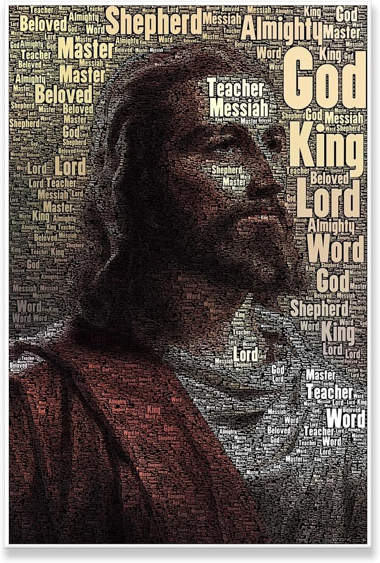 ASPORIC Jesus Wall Art Canvas Painting Jesus Walking Art Divine Mercy ...