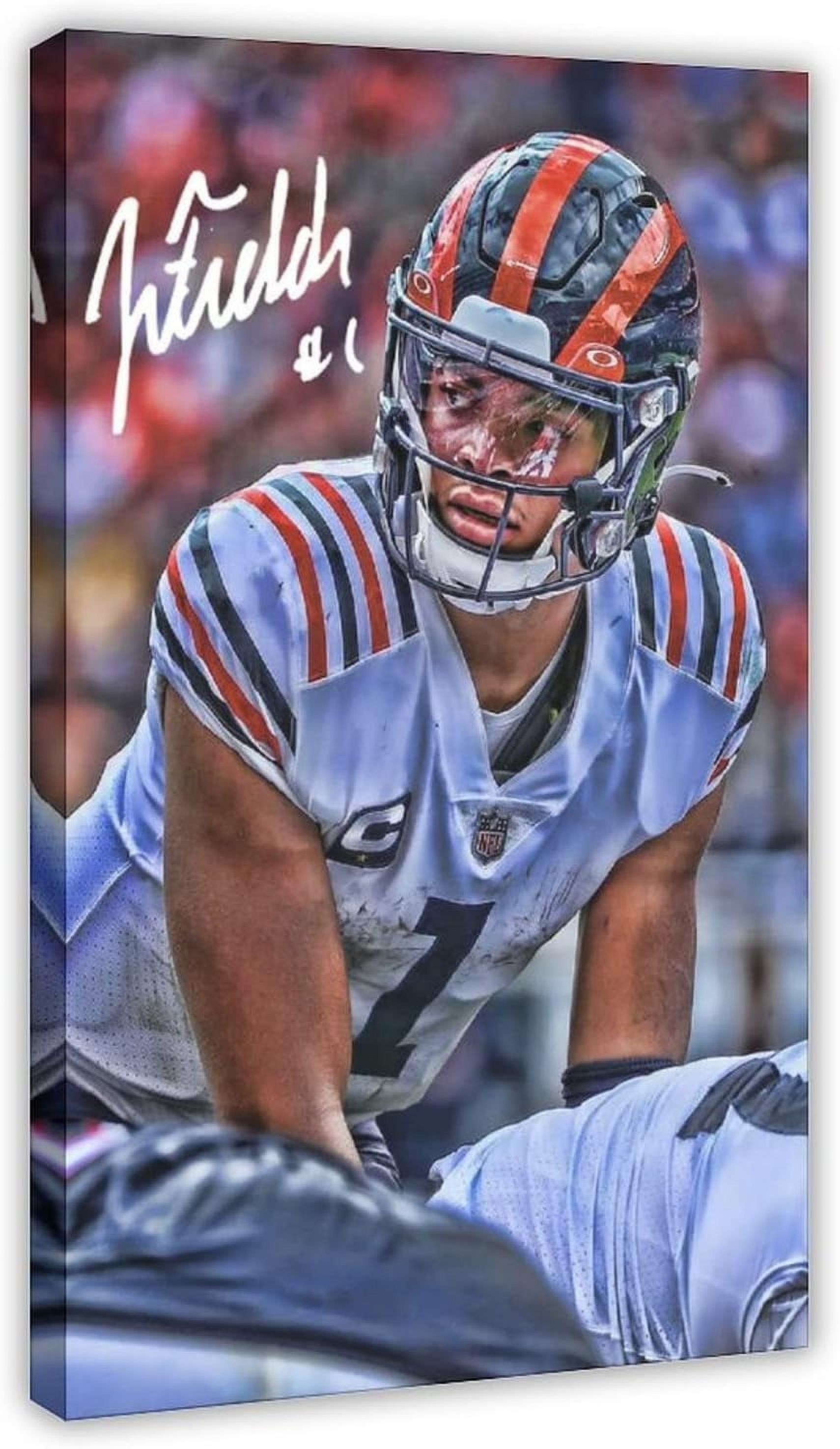 ASPORIC Justin Fields Poster 1 Canvas Poster Wall Art Decor Print ...