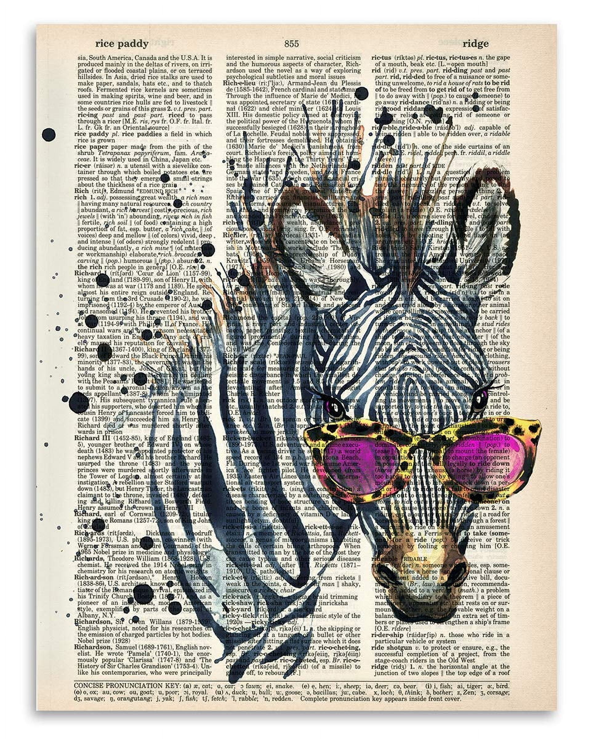 ASPORIC Lemur Monkey - Upcycled Dictionary Art - Scary Lemur Animal ...