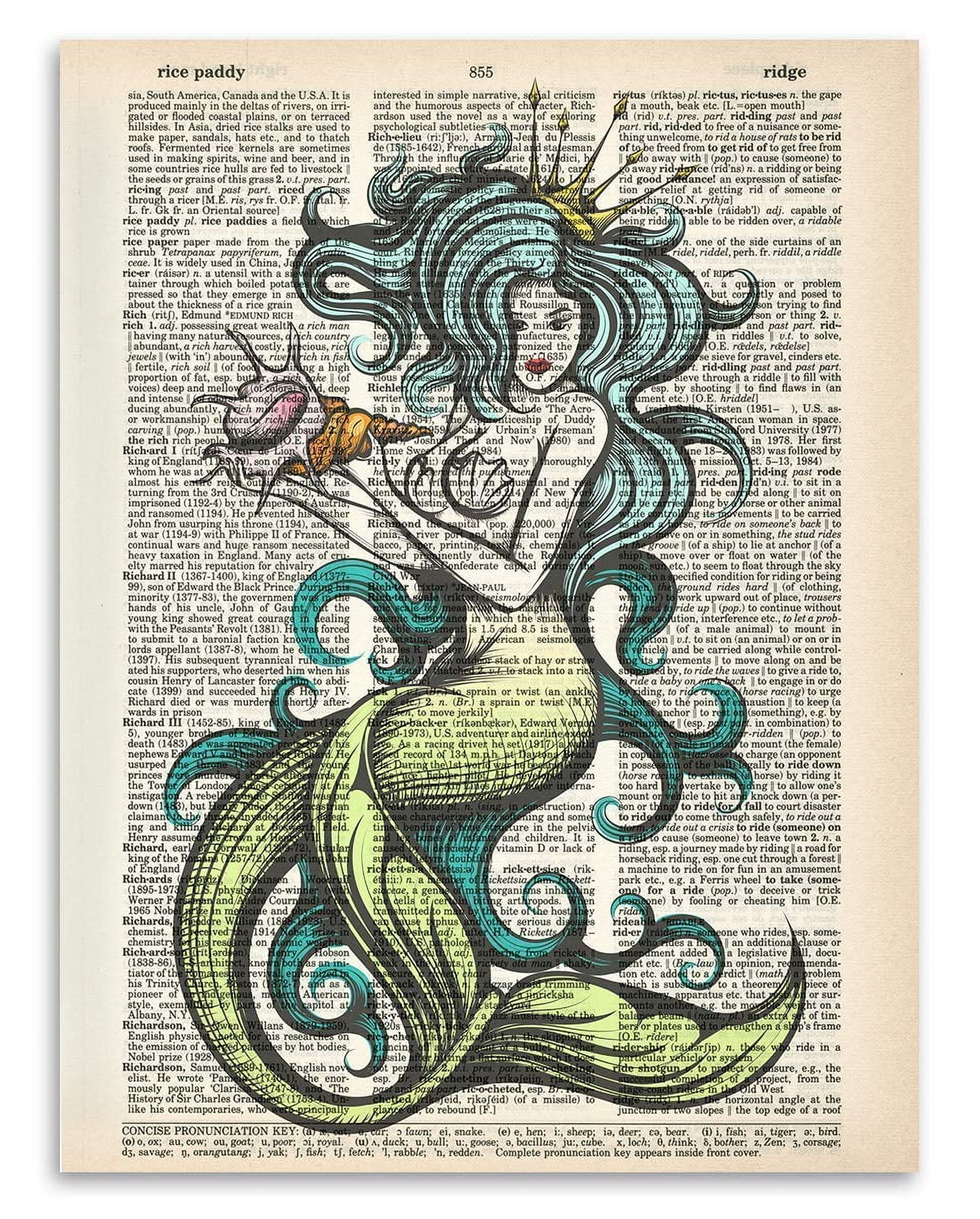 ASPORIC Lemur Monkey - Upcycled Dictionary Art - Scary Lemur Animal ...