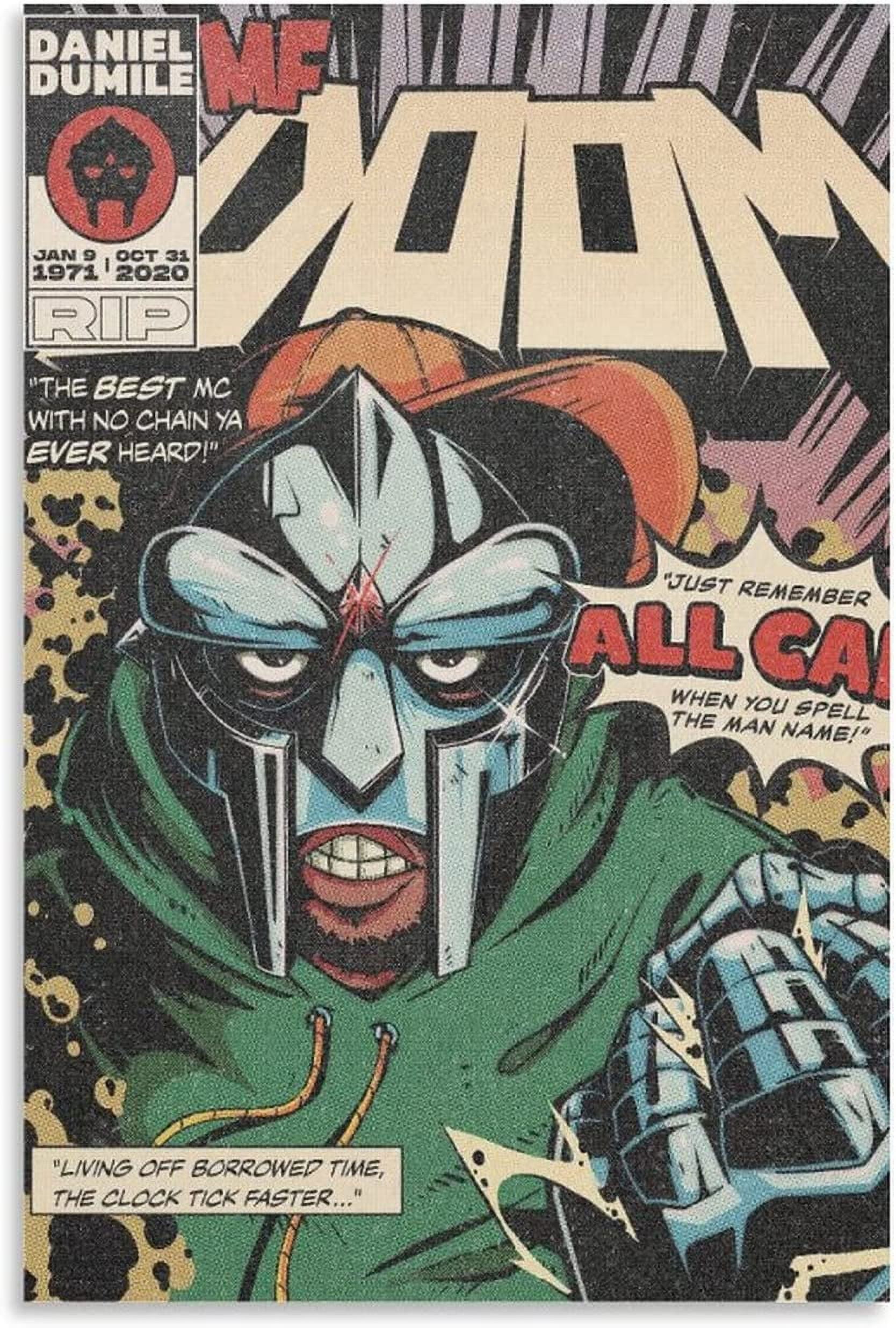 ASPORIC MF Doom Retro Posters & Prints on Canvas Wall Art Poster for ...