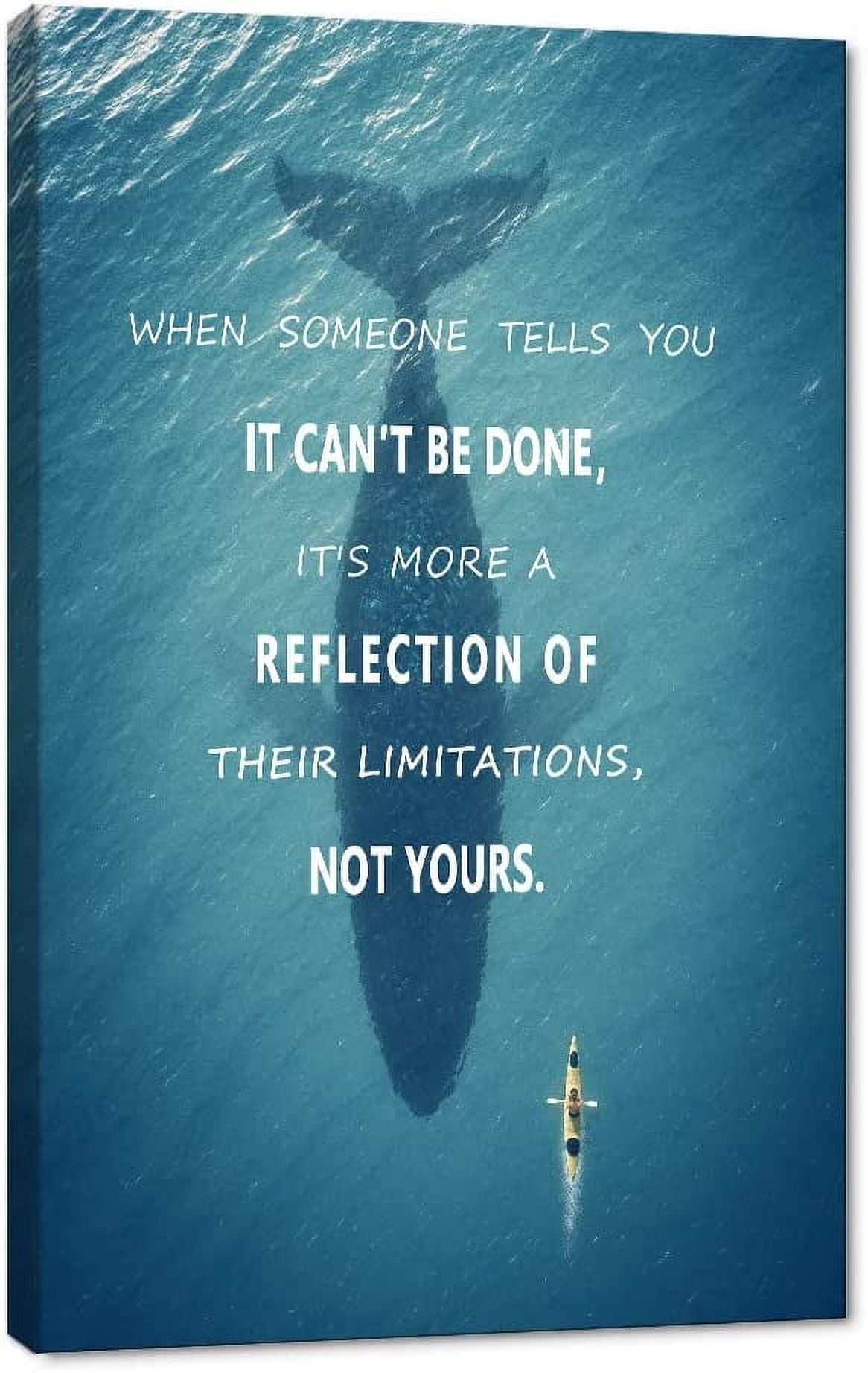 ASPORIC Mindset is Everything Motivational Canvas Office Wall Art ...