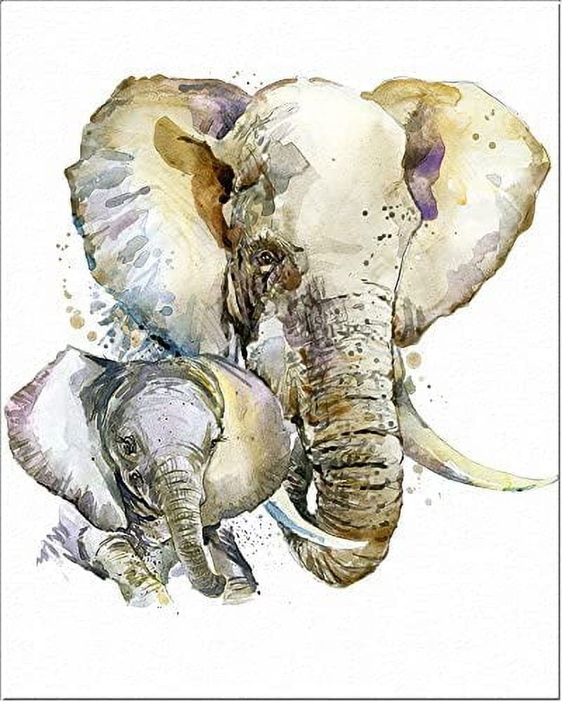 ASPORIC . Mom and baby. Watercolor Art Print, poster for childrens kids room, bedroom, bathroom ...