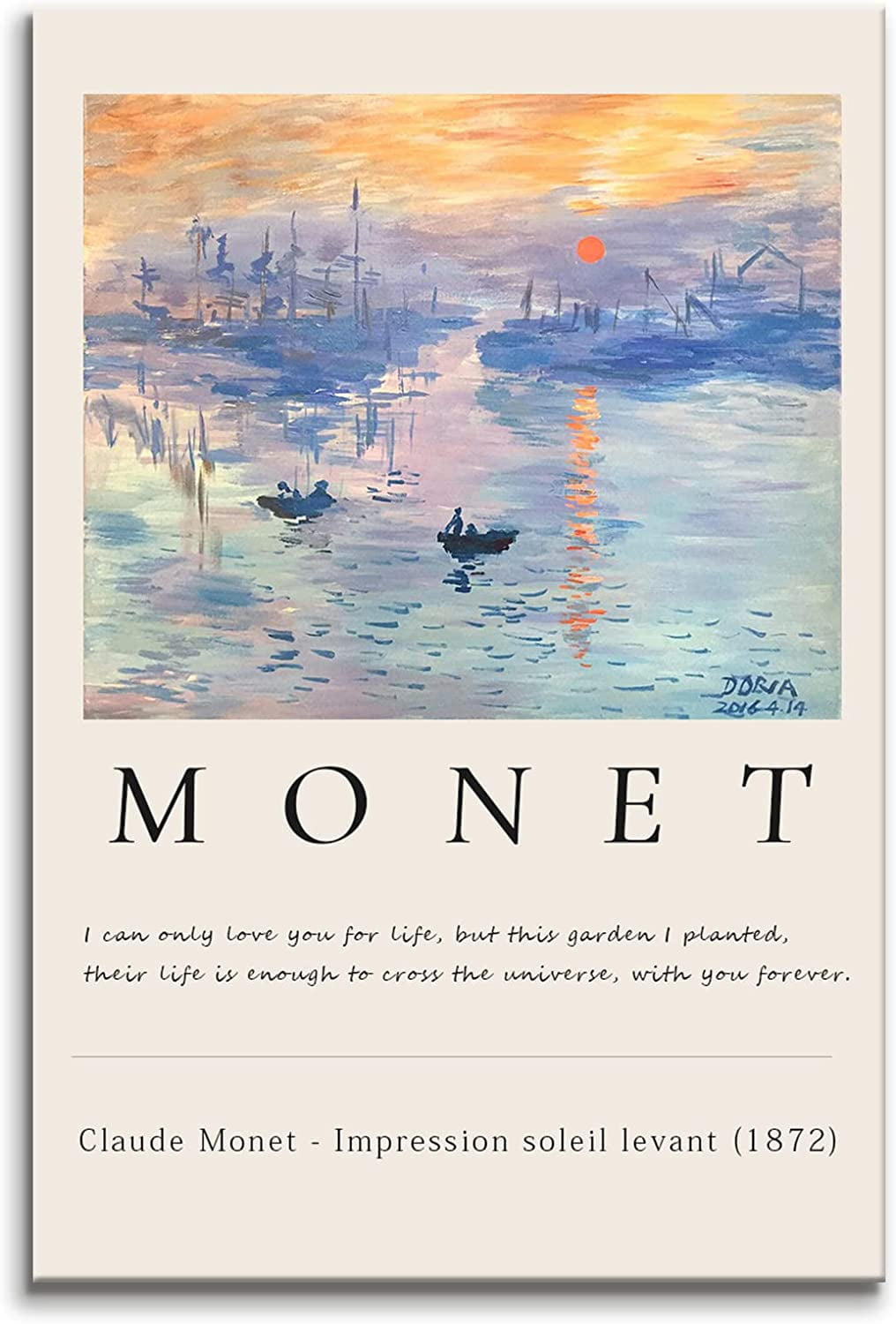ASPORIC Monet Poster -Women in The Garden by Claude Monet ...