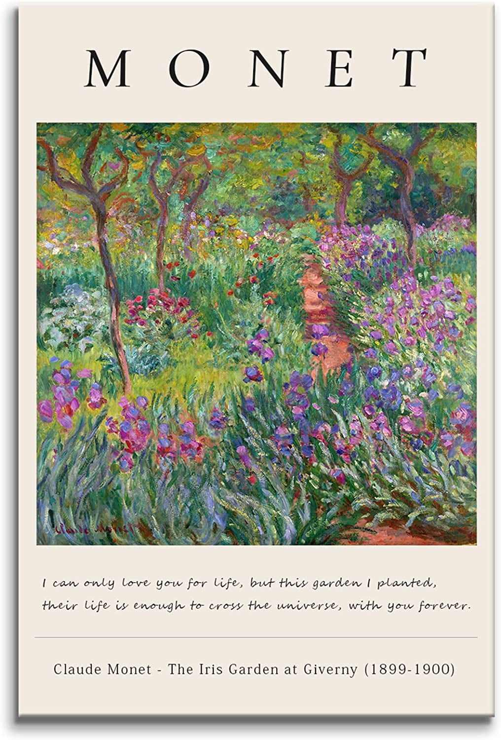 ASPORIC Monet Poster -Women in The Garden by Claude Monet ...