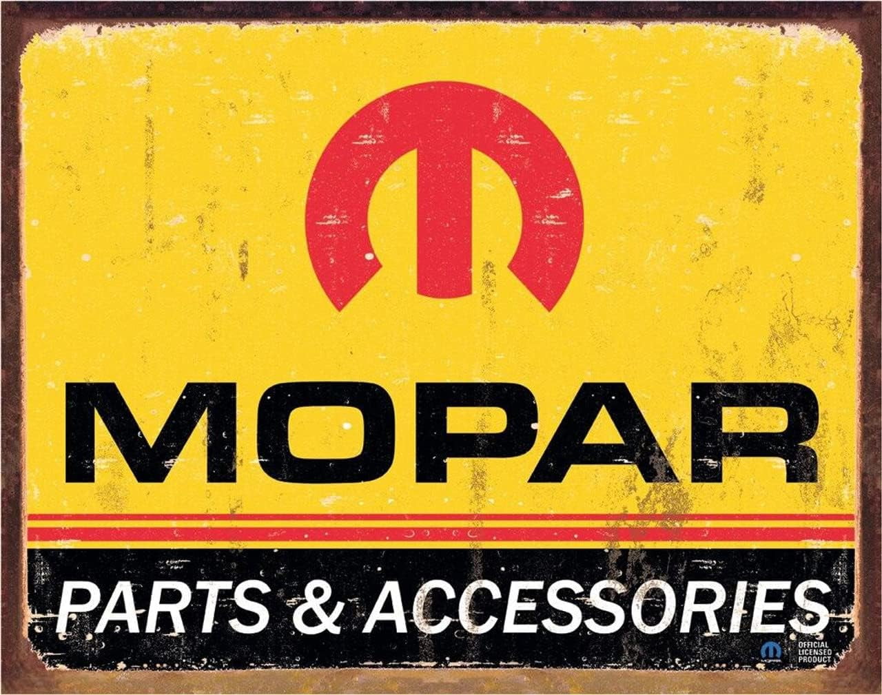 ASPORIC Mopar Logo Tin Sign - Nostalgic Vintage Metal Wall Decor - Made ...