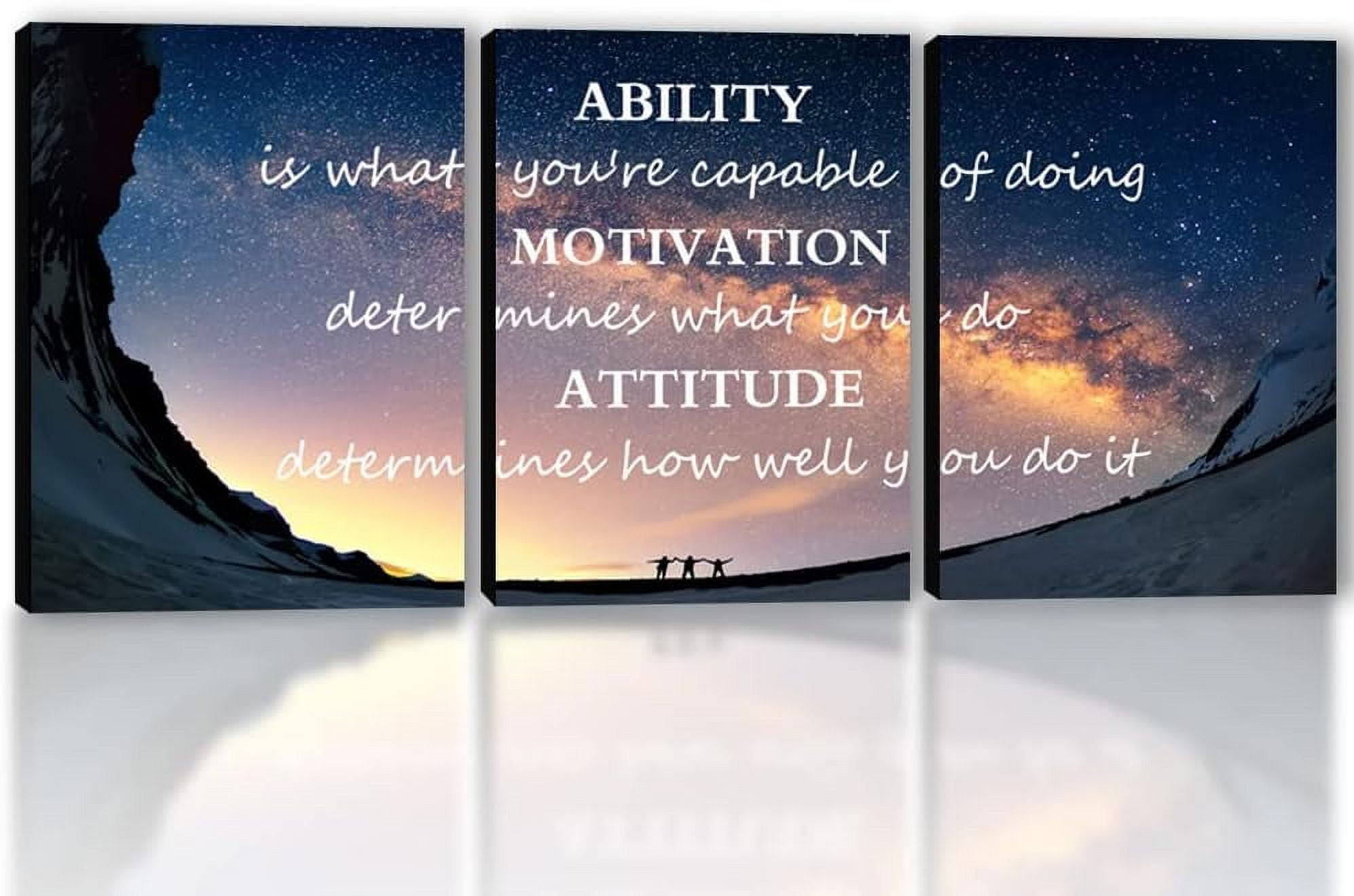 ASPORIC Motivational Quotes Framed Posters Prints 3 Piece Inspirational ...