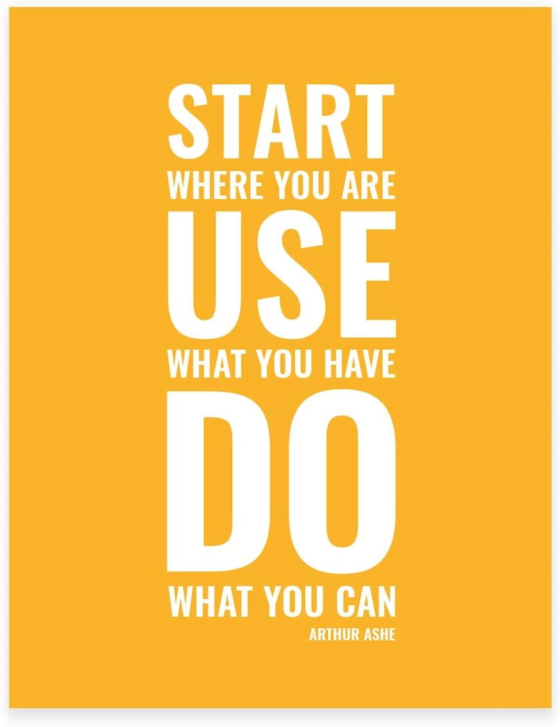 ASPORIC Motivational Wall Art, Excellence is not an act, but a habit ...