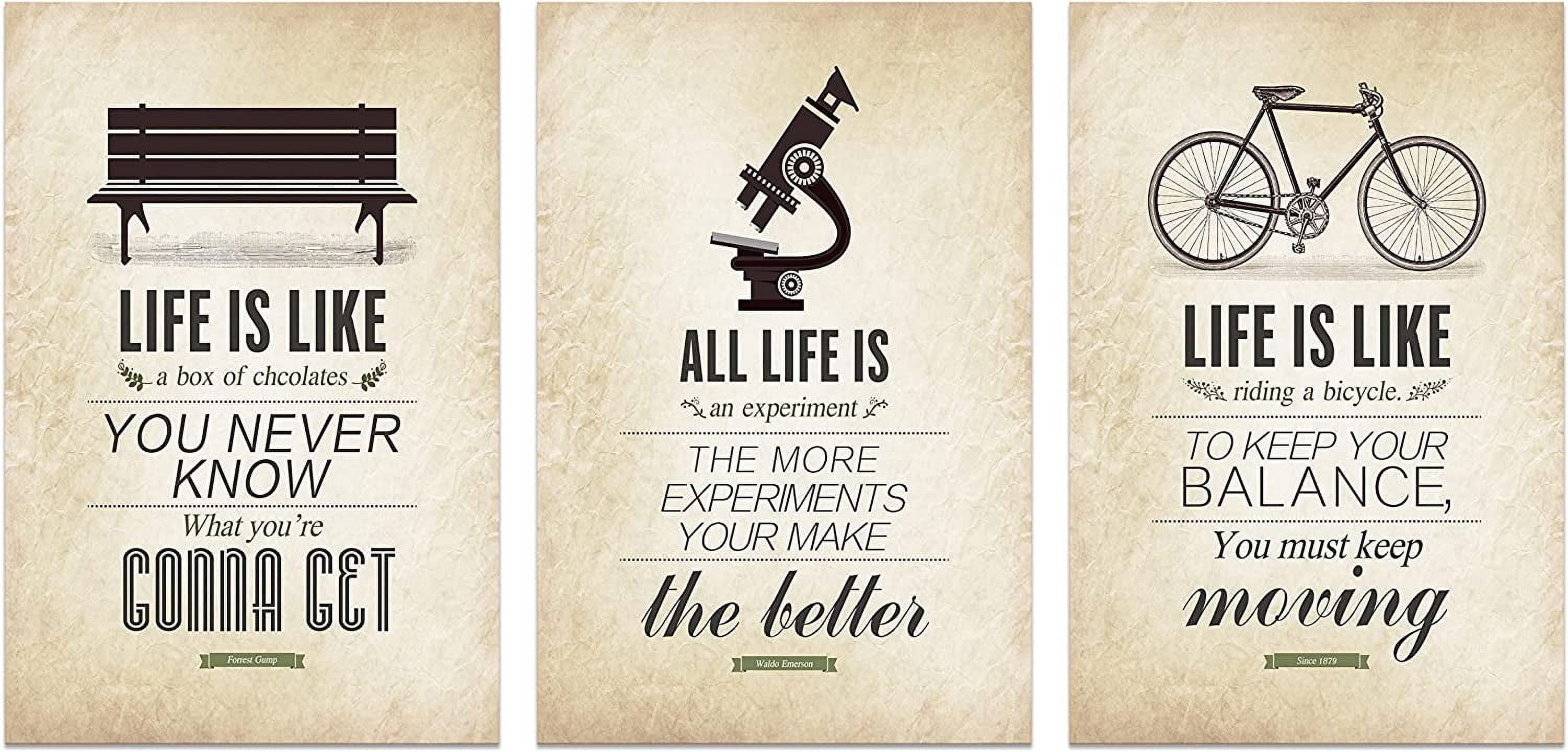 ASPORIC Motivational Wall Art Inspirational Quotes Poster Prints Modern ...