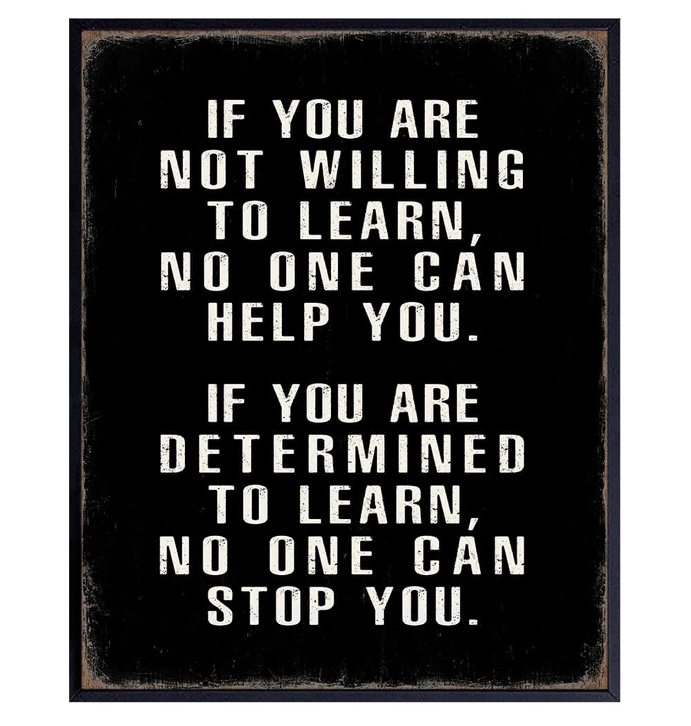 ASPORIC Motivational Wall Art - Office Wall Art & Decor Motivational ...