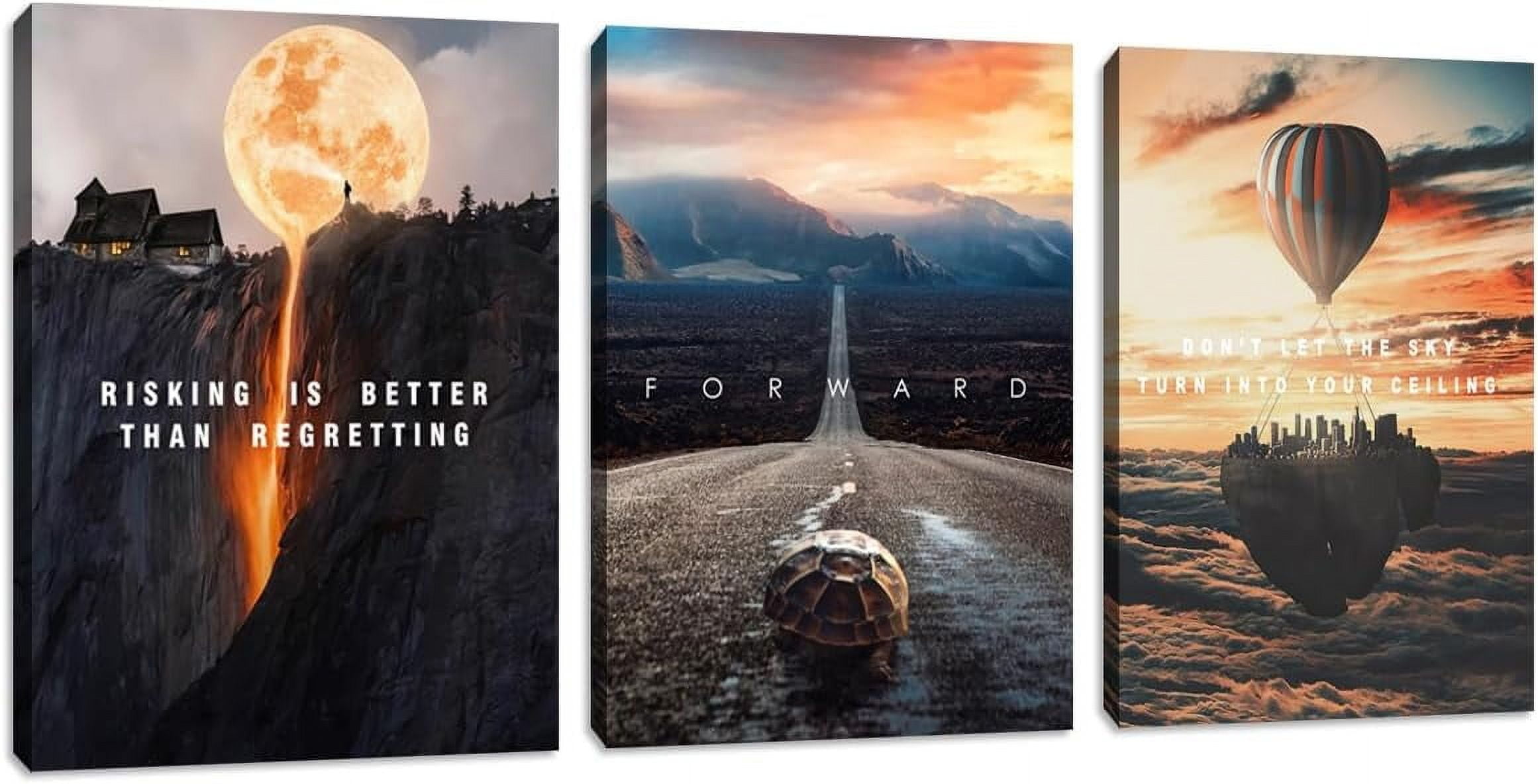 ASPORIC Motivational Wall Art Poster Inspirational Canvas Poster Print ...