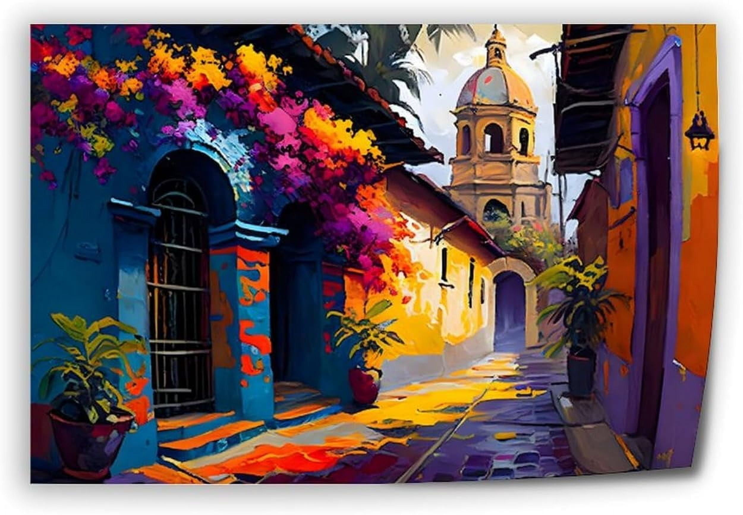 ASPORIC Oaxaca Oil Painting Poster Oaxaca Art Print, Mexican Rural ...
