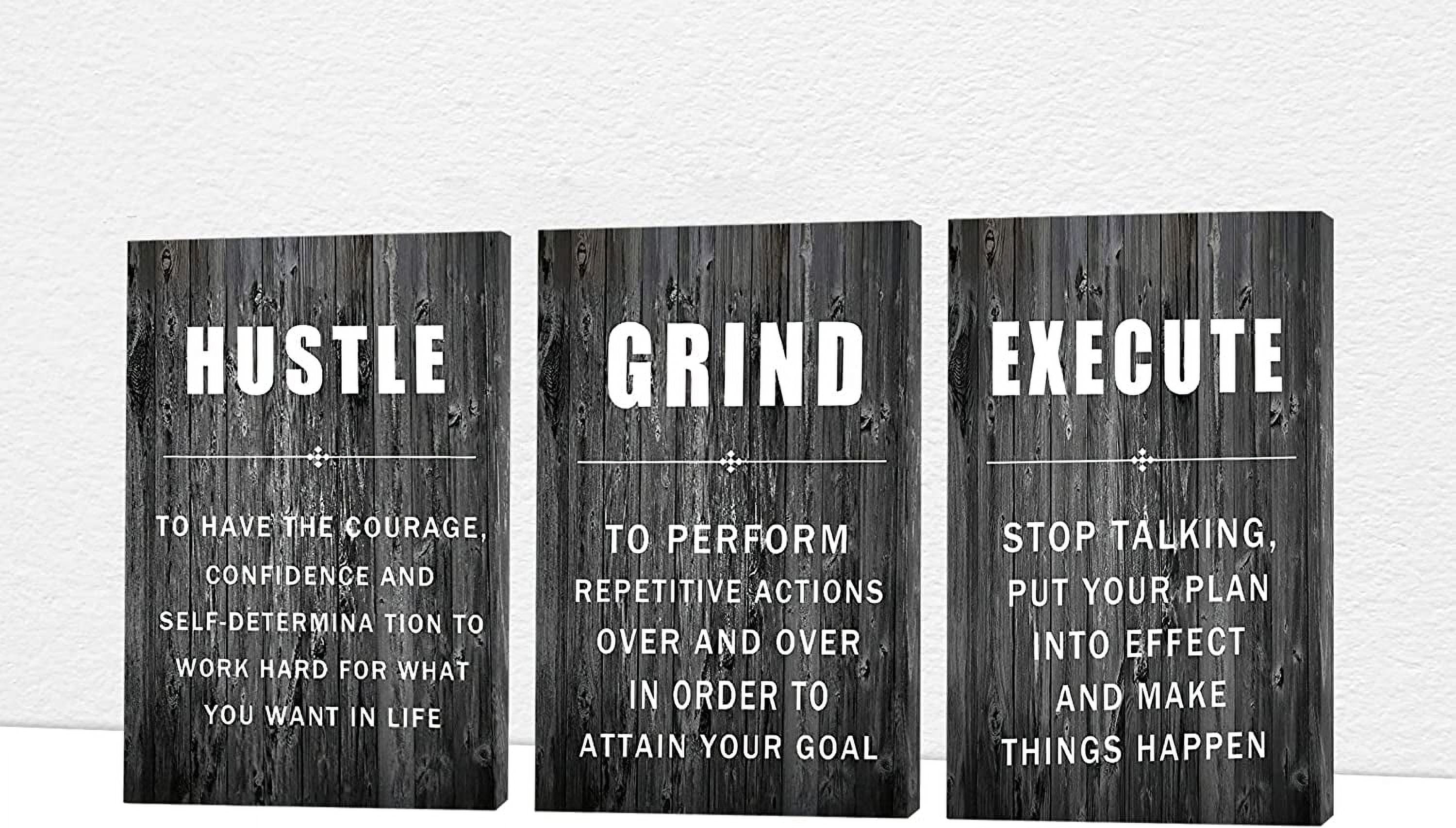ASPORIC Office Wall Art - 3 Panel Motivational Wall Art, Inspirational ...