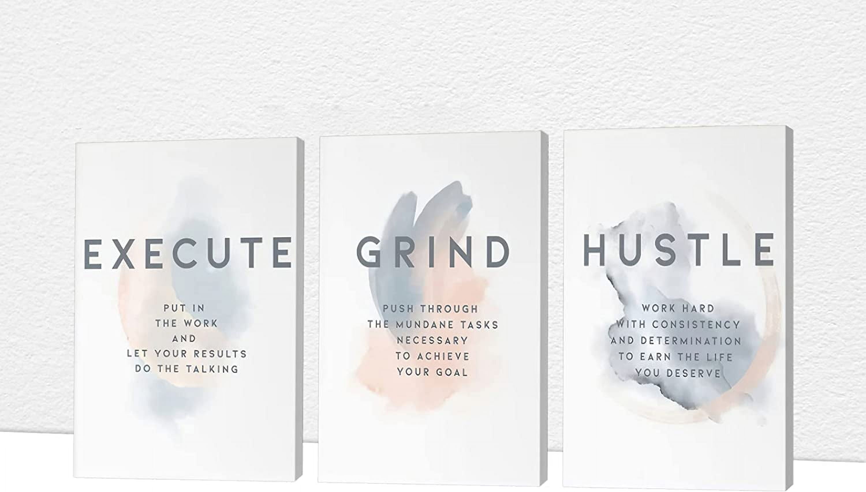 ASPORIC Office Wall Art - 3 Panel Motivational Wall Art, Inspirational ...
