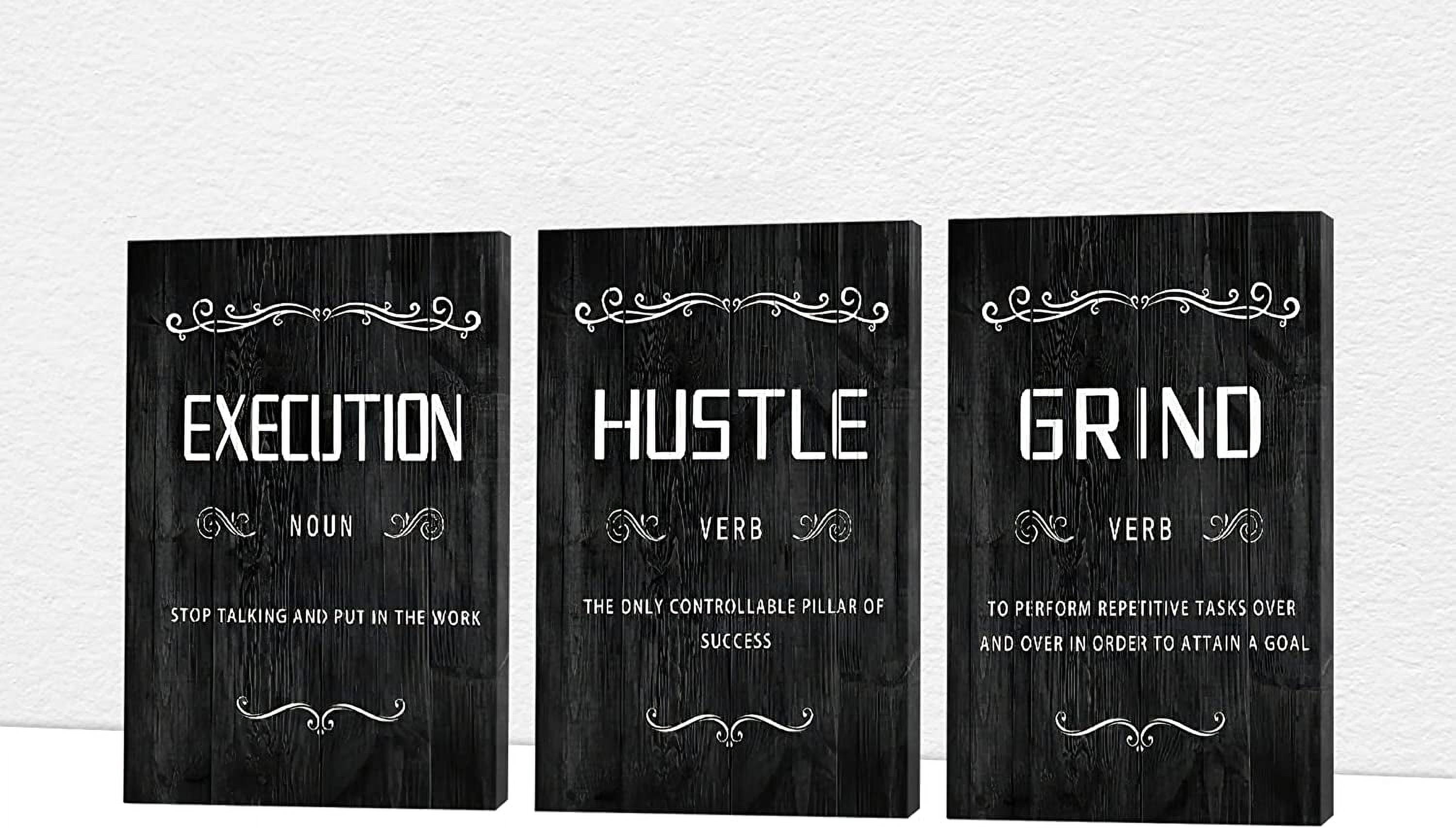 ASPORIC Office Wall Art - 3 Panel Motivational Wall Art, Inspirational ...