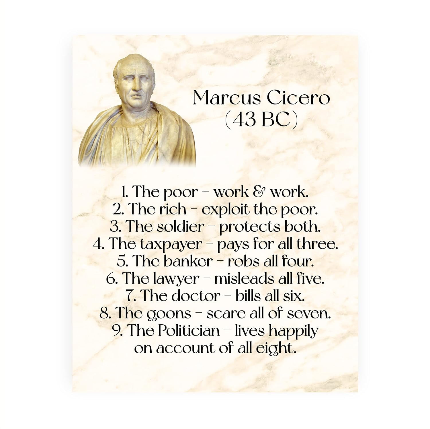 ASPORIC The Politician Lives Happily Off Others - Marcus Cicero Quotes ...